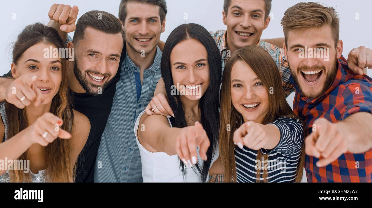 creative business team pointing at you.the concept of choice Stock ...