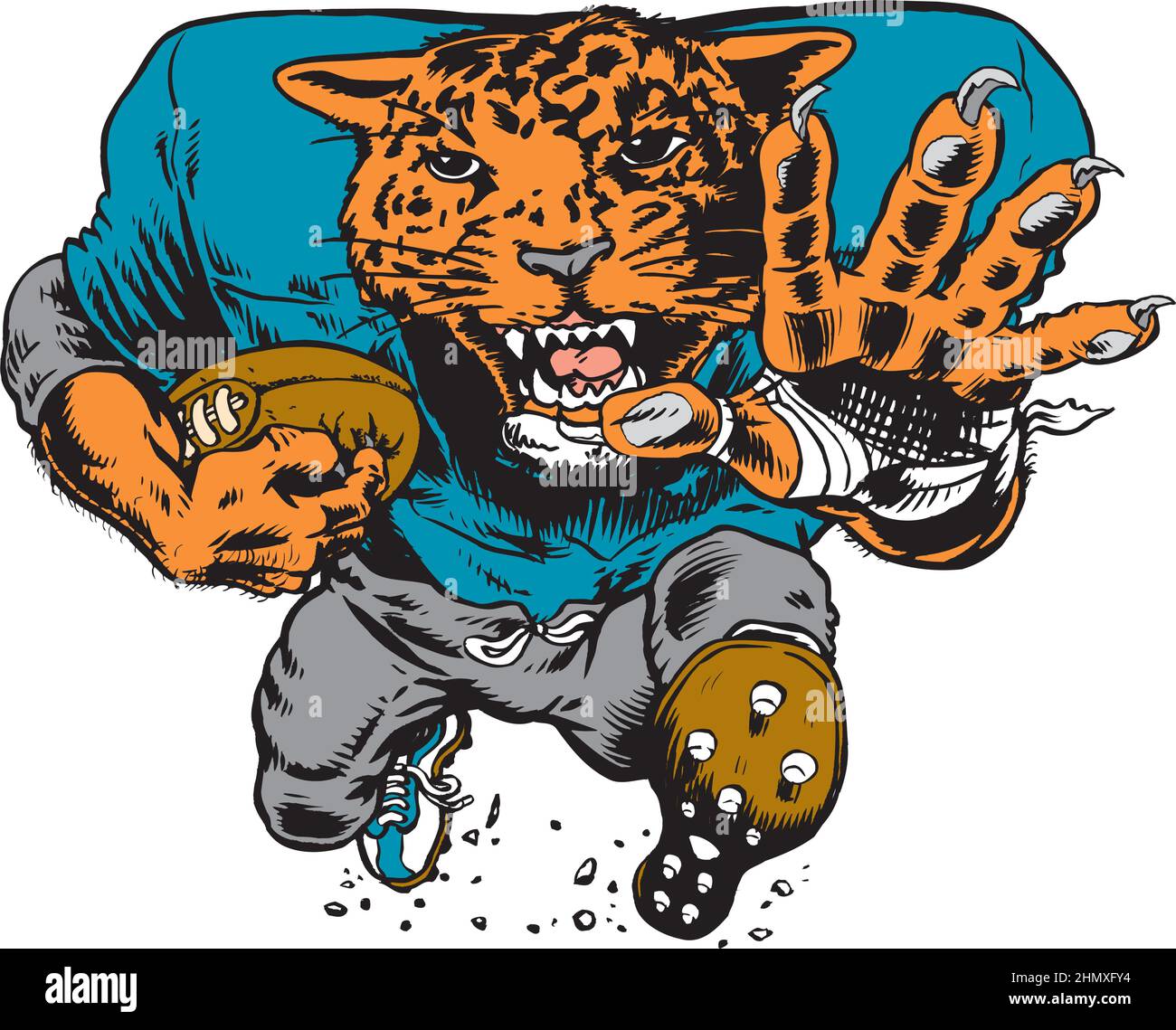 Jaguar Mascot Runner Vector Illustration Stock Vector Image & Art - Alamy