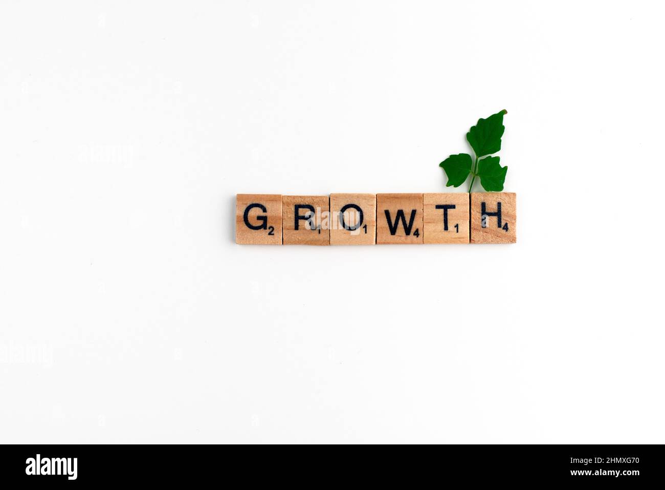 London, UK - February 12th 2022: Scrabble tiles growth sign Stock Photo ...