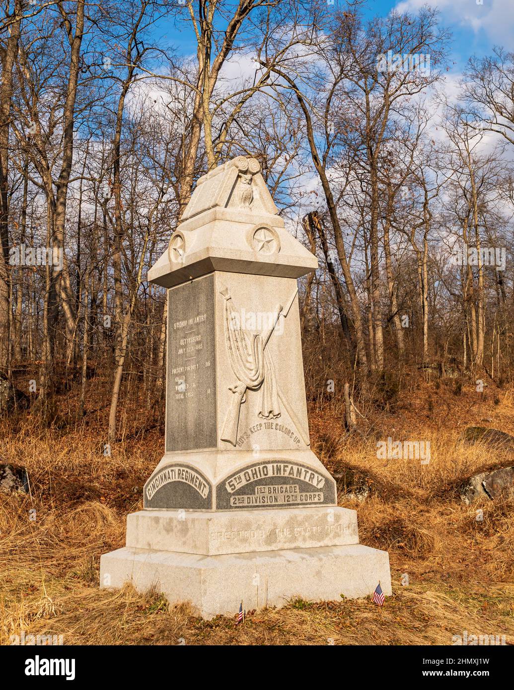 5th ohio volunteer infantry monument hi-res stock photography and images - Alamy