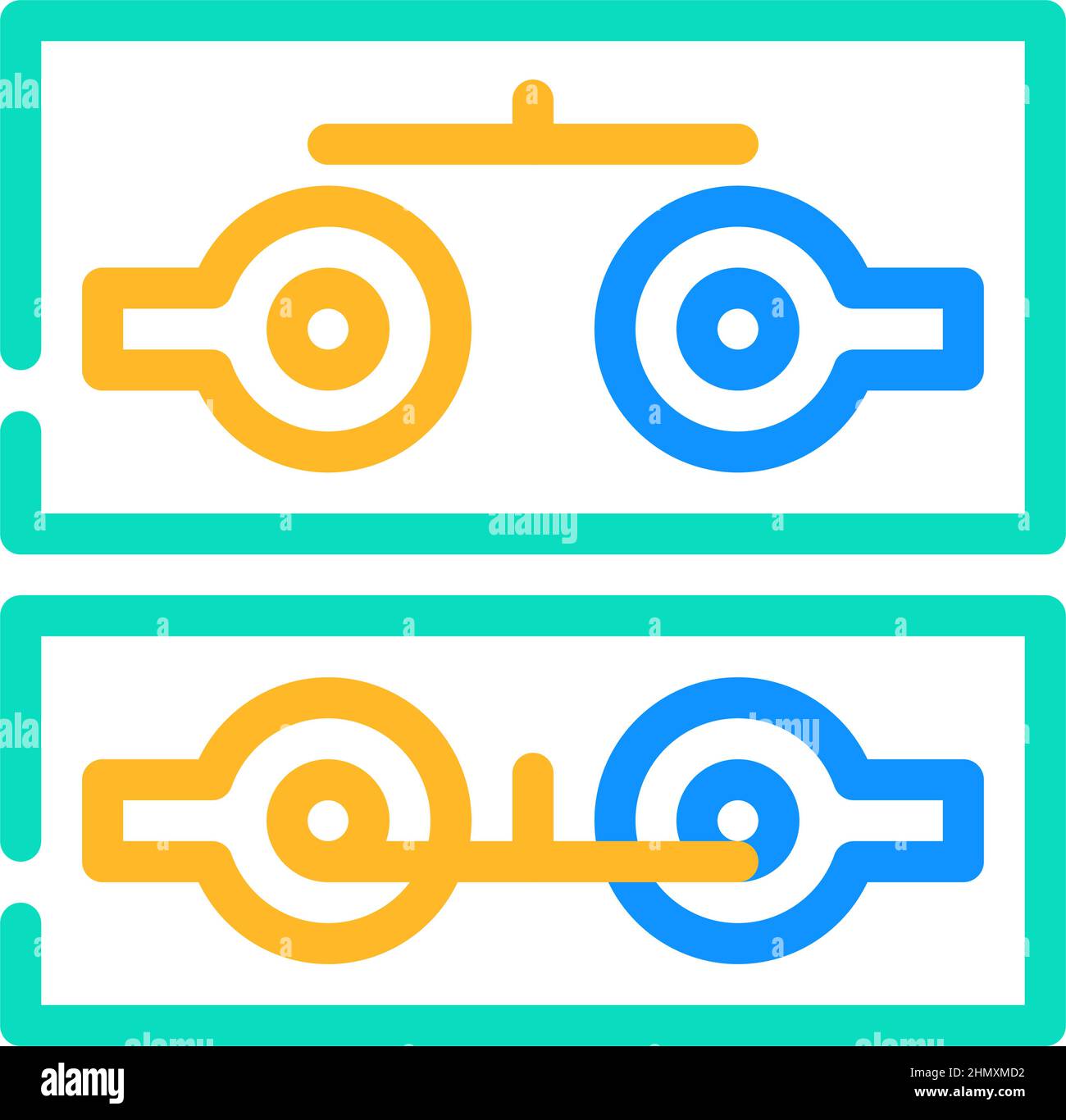 push button switch mechanism color icon vector illustration Stock ...
