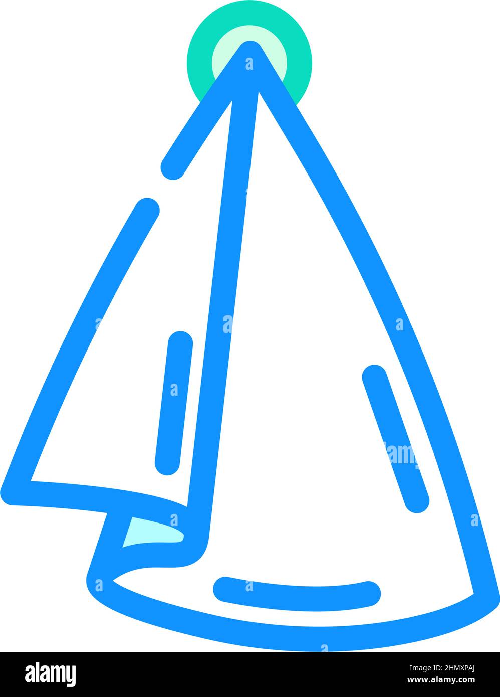 kitchen napkin color icon vector illustration Stock Vector Image & Art ...