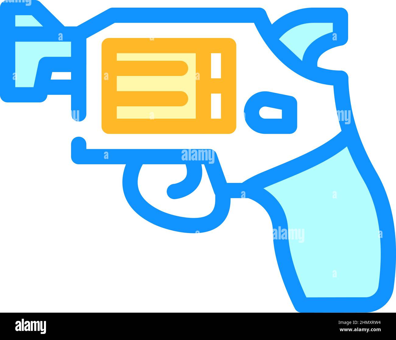 revolver gun color icon vector illustration Stock Vector Image & Art ...