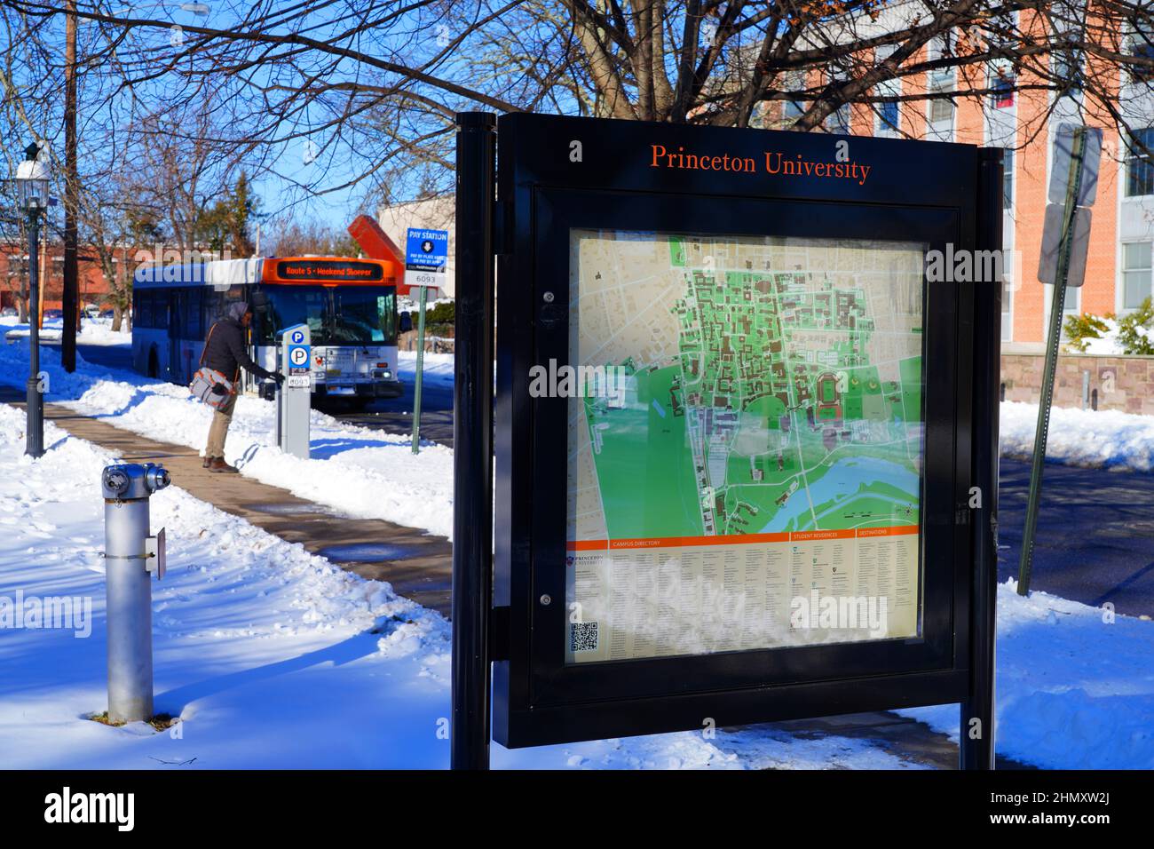 PRINCETON, NJ -30 JAN 2022- View of the Princeton University campus in ...