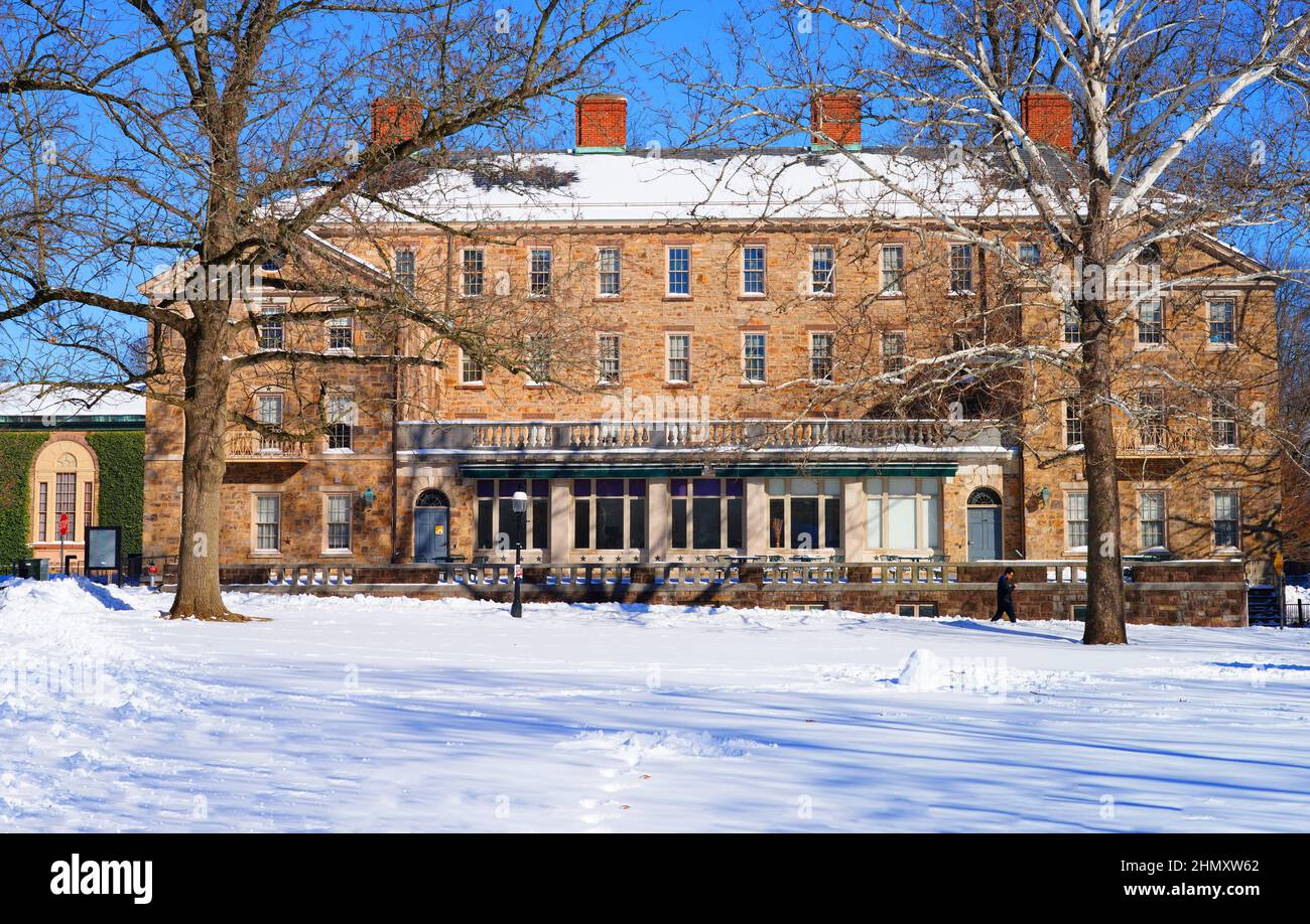 PRINCETON, NJ -30 JAN 2022- View of the Princeton University campus in ...