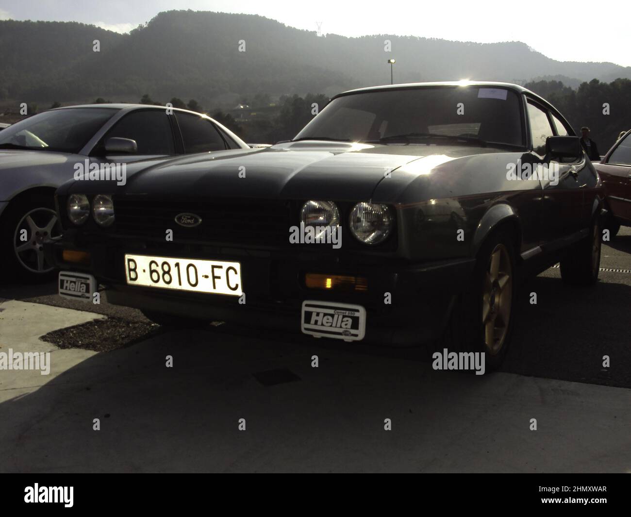 Photo of Ford Capri sport car parked in the street Stock Photo - Alamy