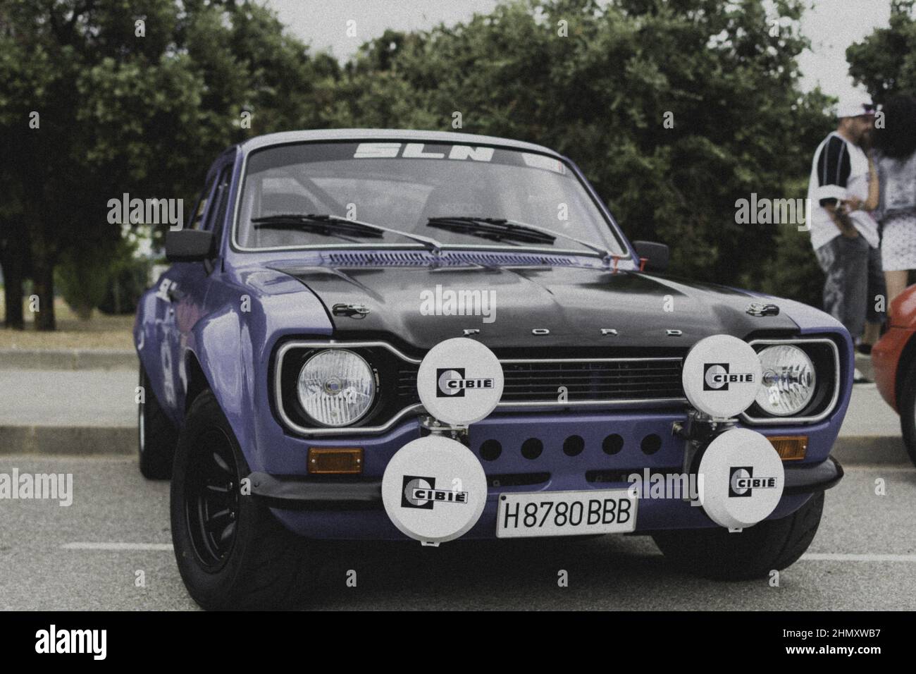 Photo of a classic and fast rally car, Ford Escort RS2000 tuned, pretty ...