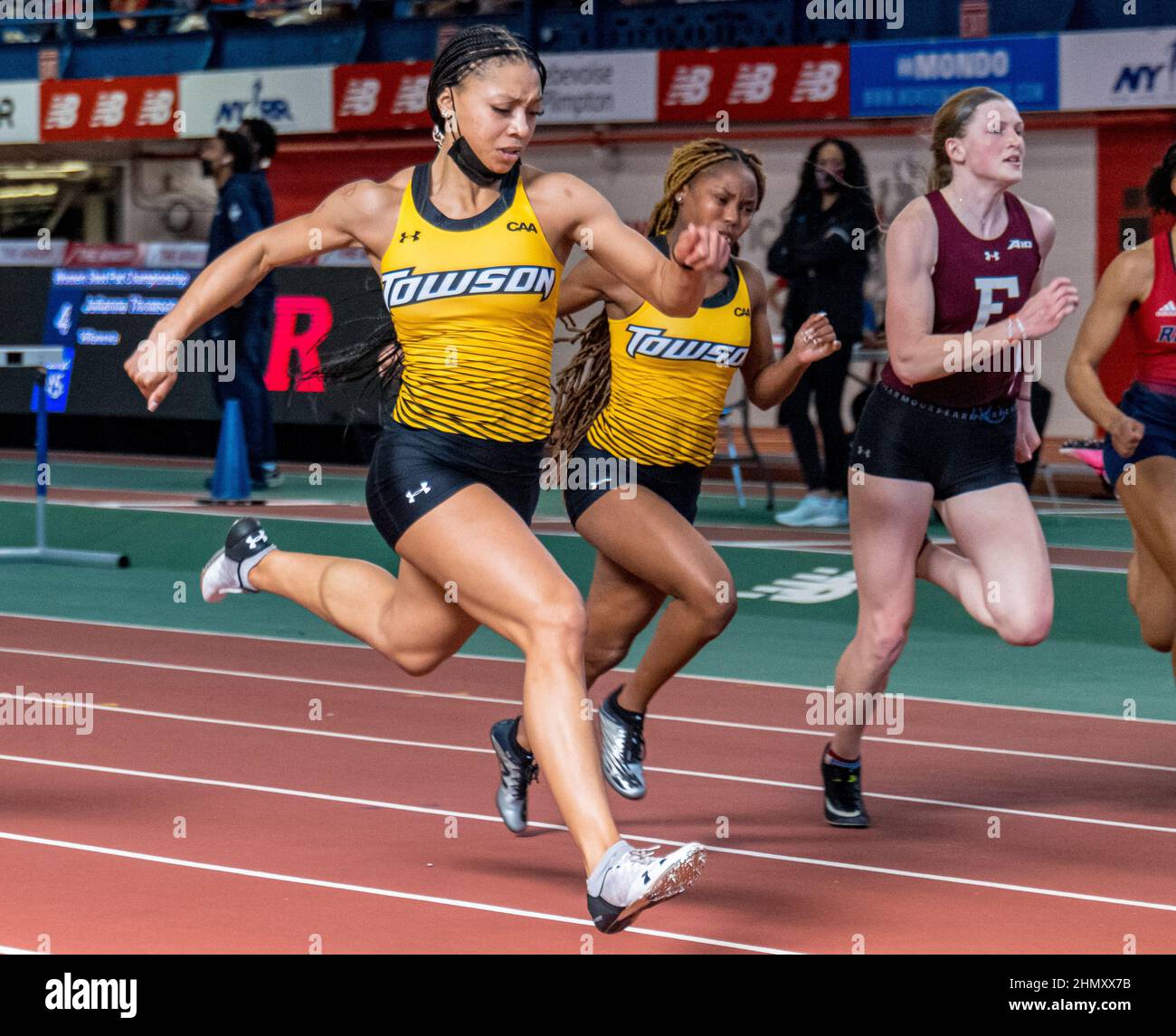 New York, New York, USA. 12th Feb, 2022. Townson's CRYSTAL JOHNSON wins ...