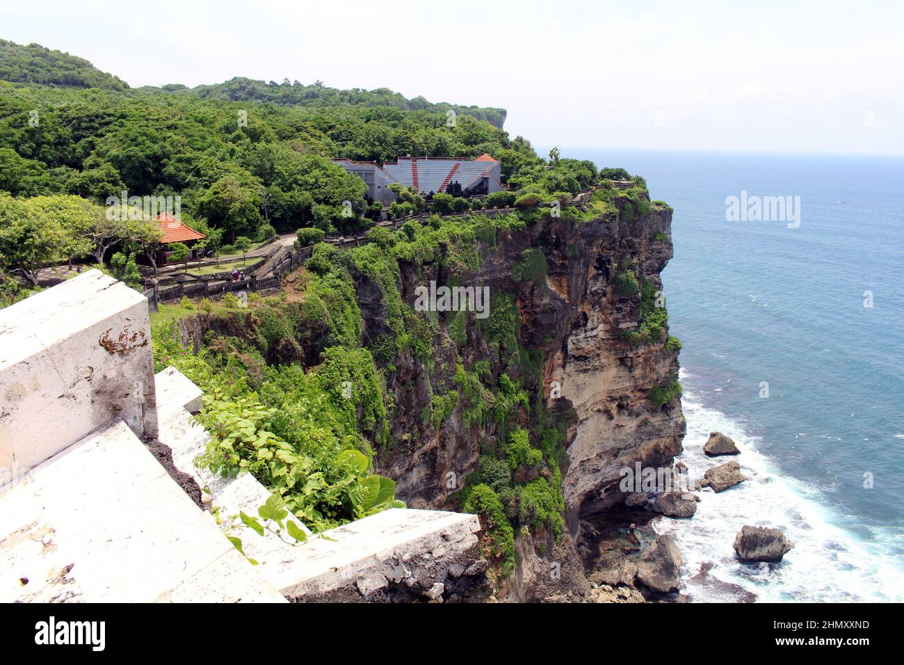 Empty stage for dance performance in Uluwatu Temple of Bali. Taken ...