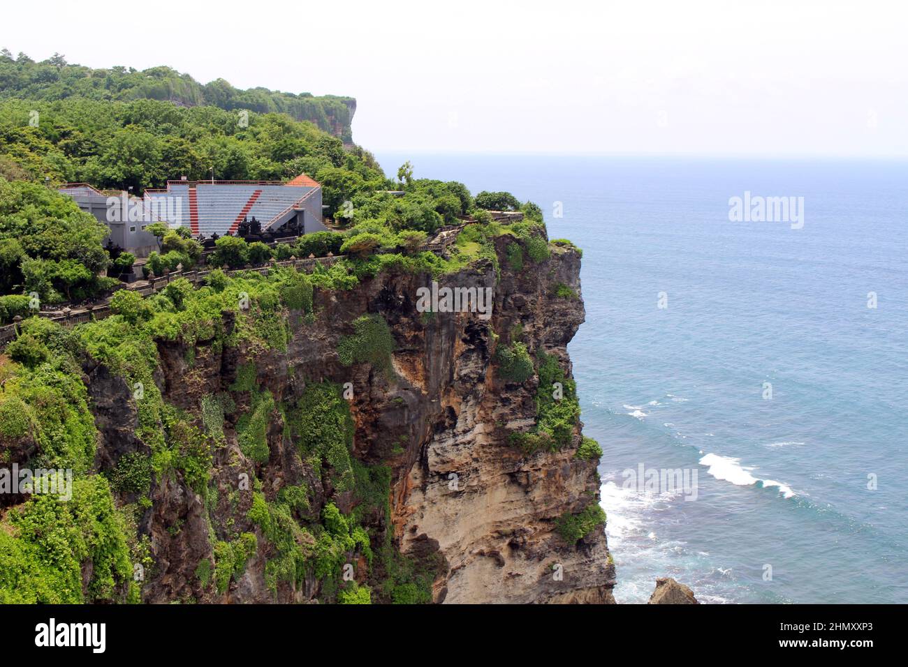 Empty stage for dance performance in Uluwatu Temple of Bali. Taken ...