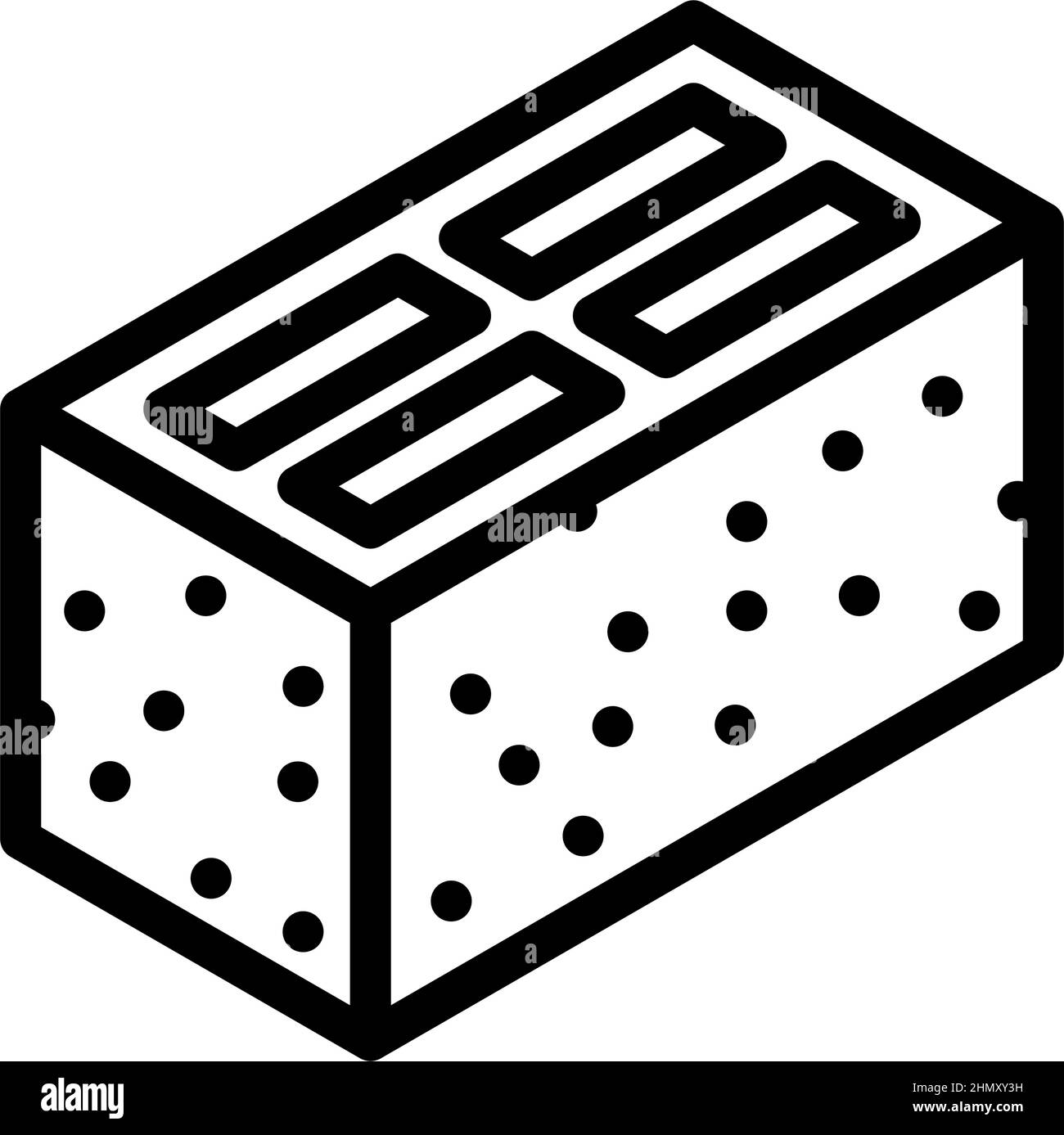 cement block line icon vector illustration Stock Vector Image & Art - Alamy