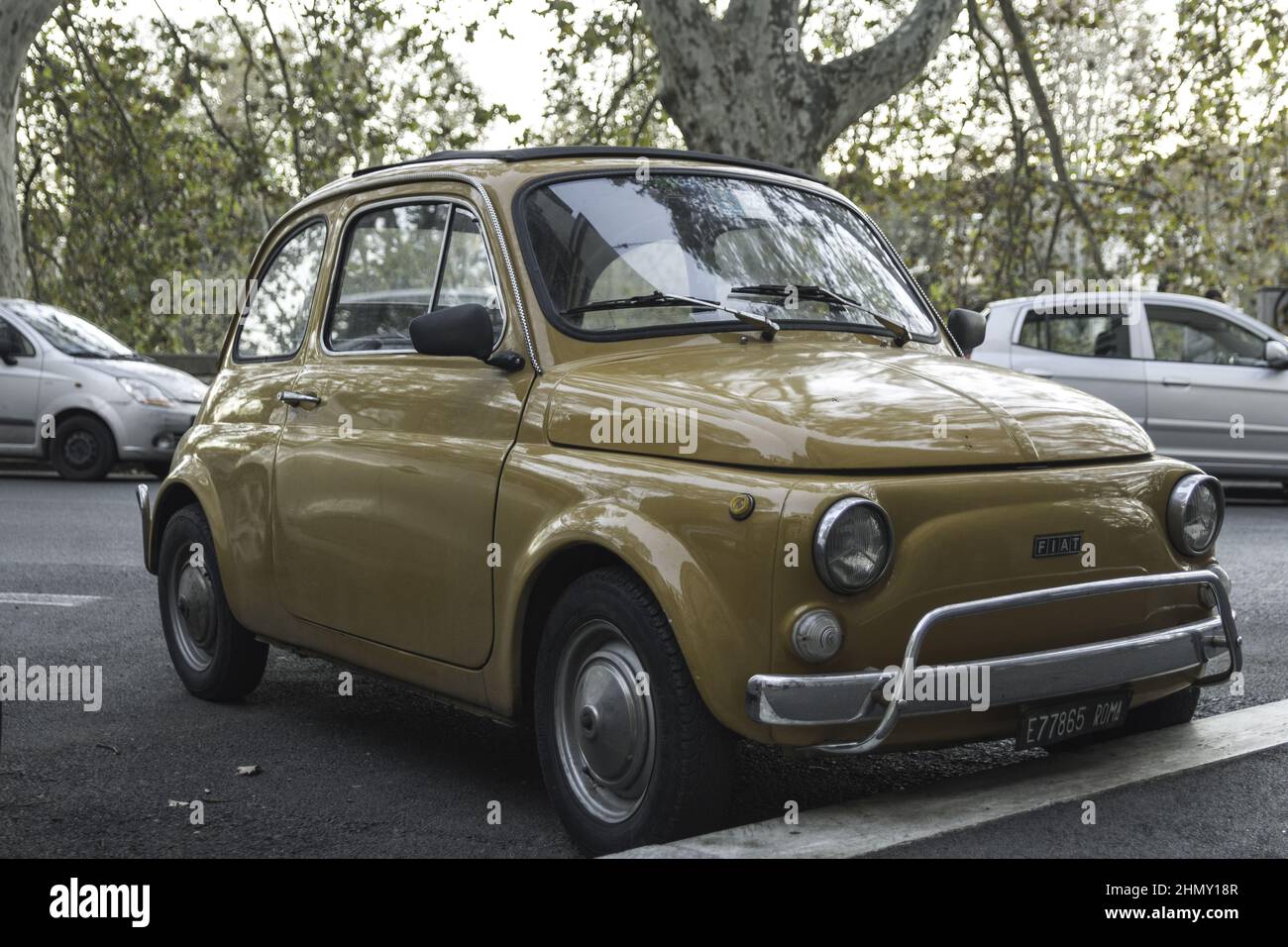 Photo of a classic Italian car, typical Fiat 500 Stock Photo - Alamy