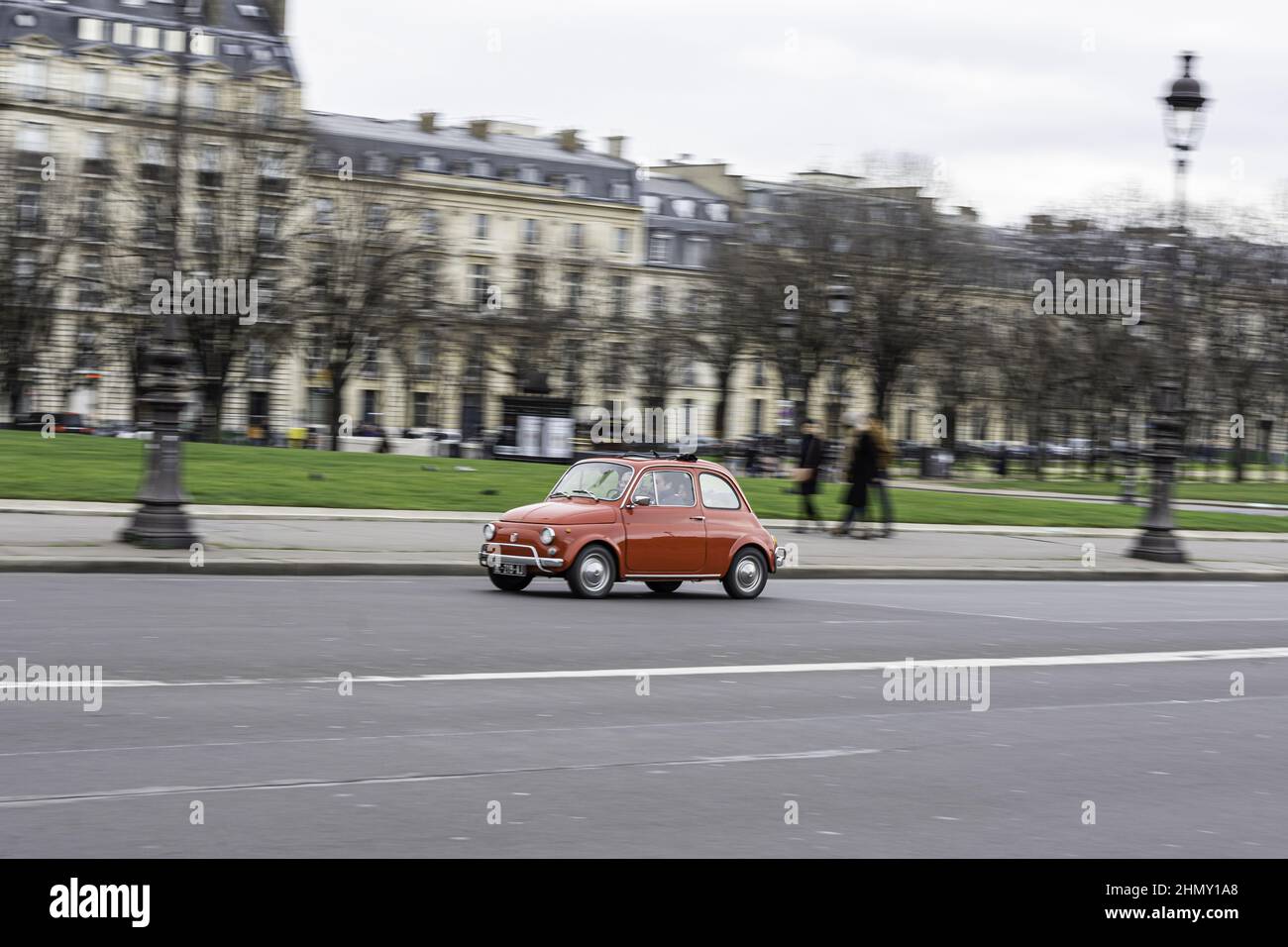 Photo of a classic Italian car, typical Fiat 500 Stock Photo - Alamy