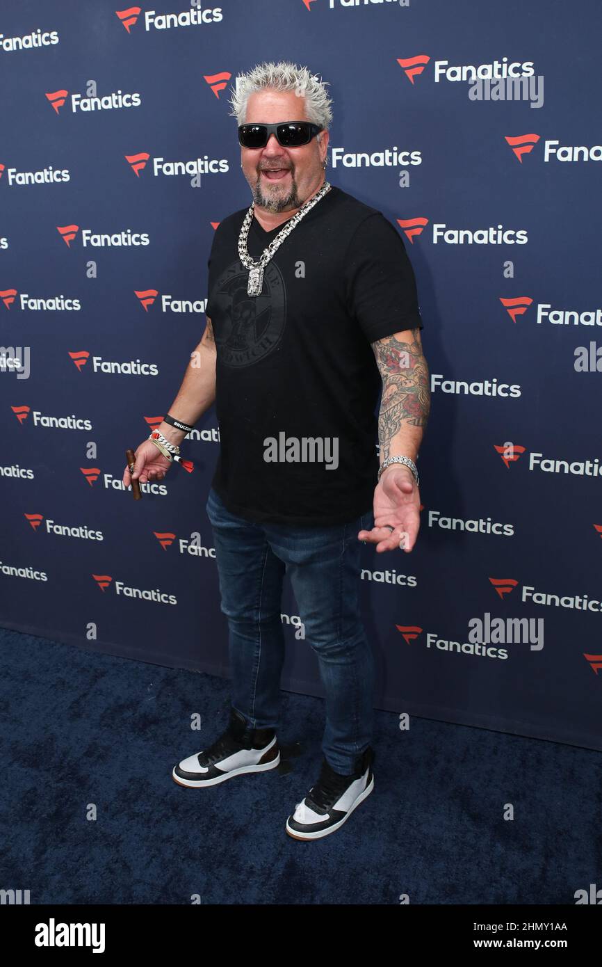 Los Angeles, USA. 12th Feb, 2022. Guy Fieri arrives at Michael Rubin's ...
