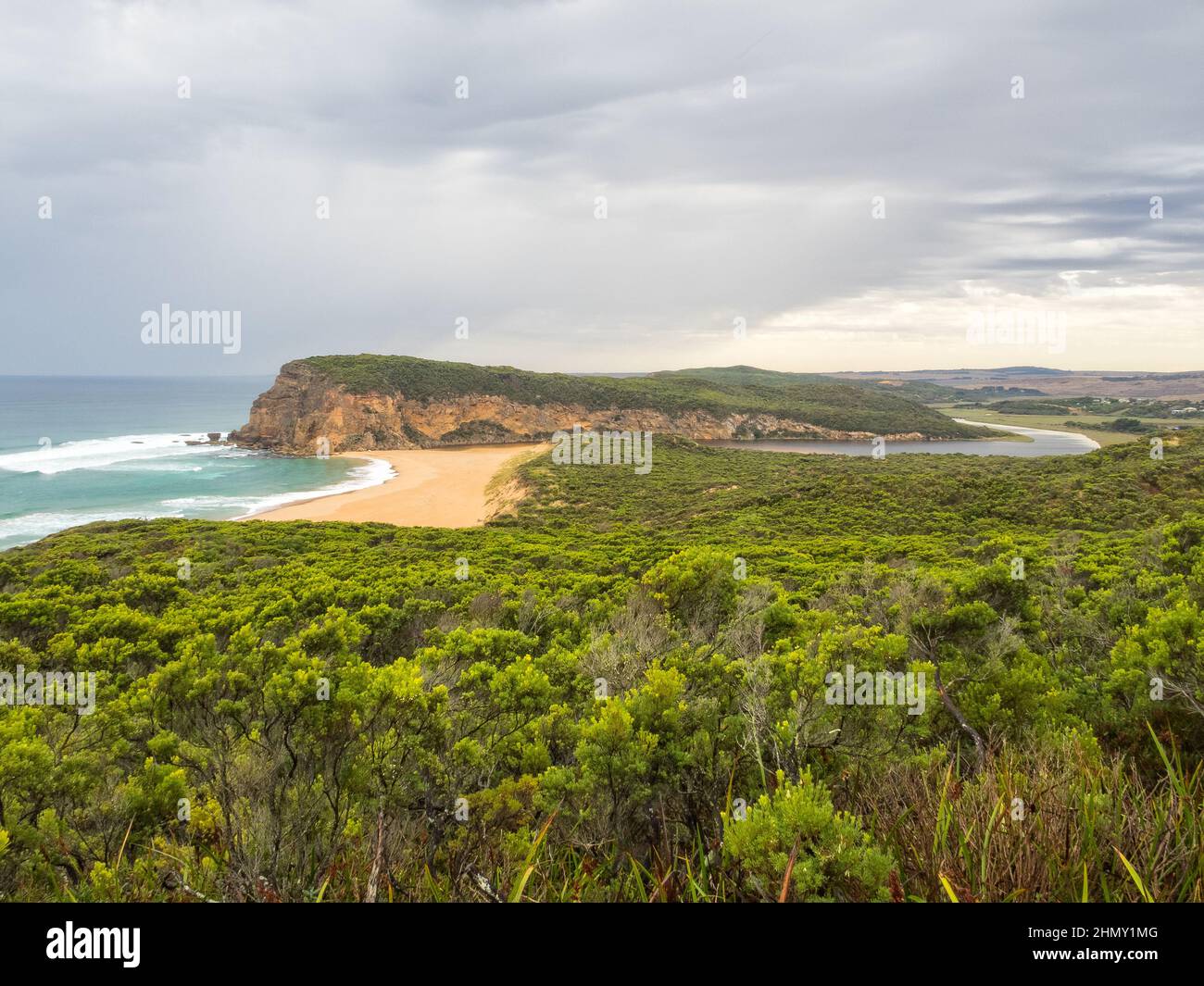 Point Ronald and the Gellibrand River photographed from the Great Ocean ...