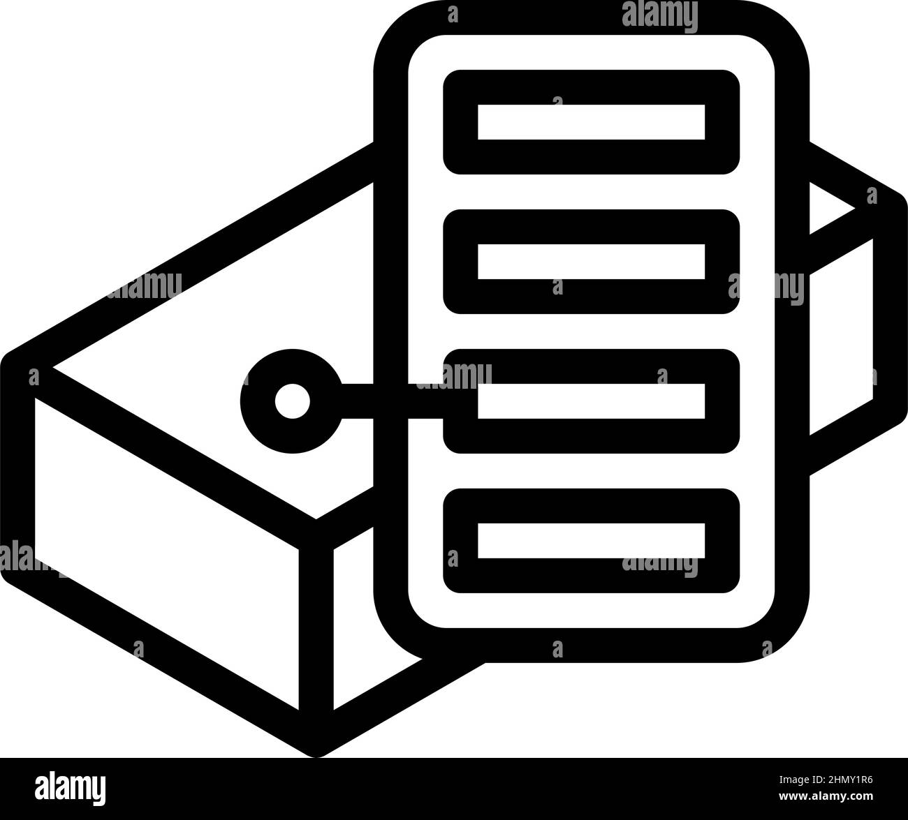 color scale brick line icon vector illustration Stock Vector Image ...