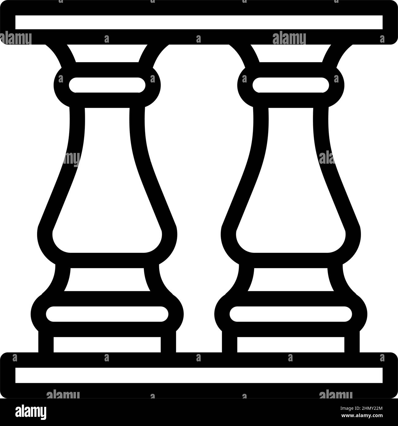 balusters decoration line icon vector illustration Stock Vector Image ...