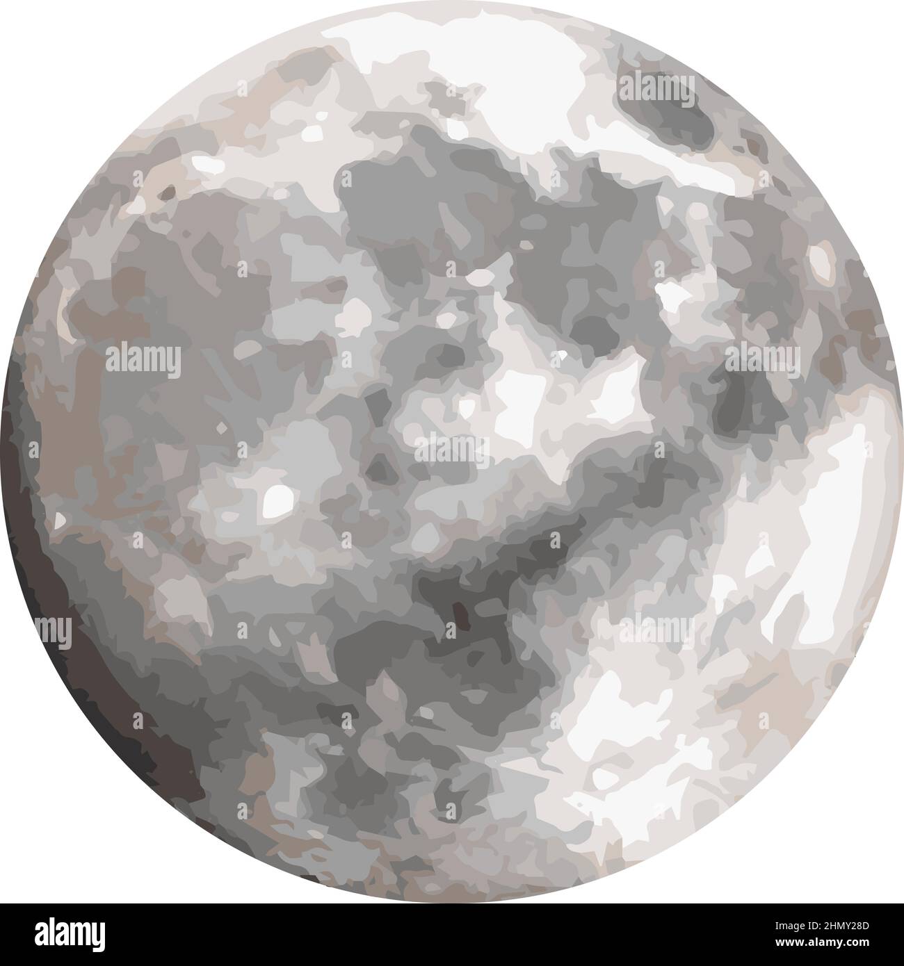 Moon Vector Illustration Stock Vector Image & Art - Alamy