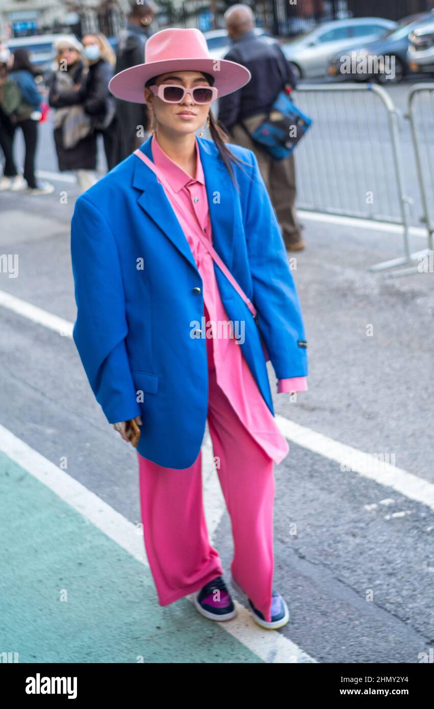 New York, New York, USA. 12th Feb, 2022. Designer JESSICA MARMOLEJO ...