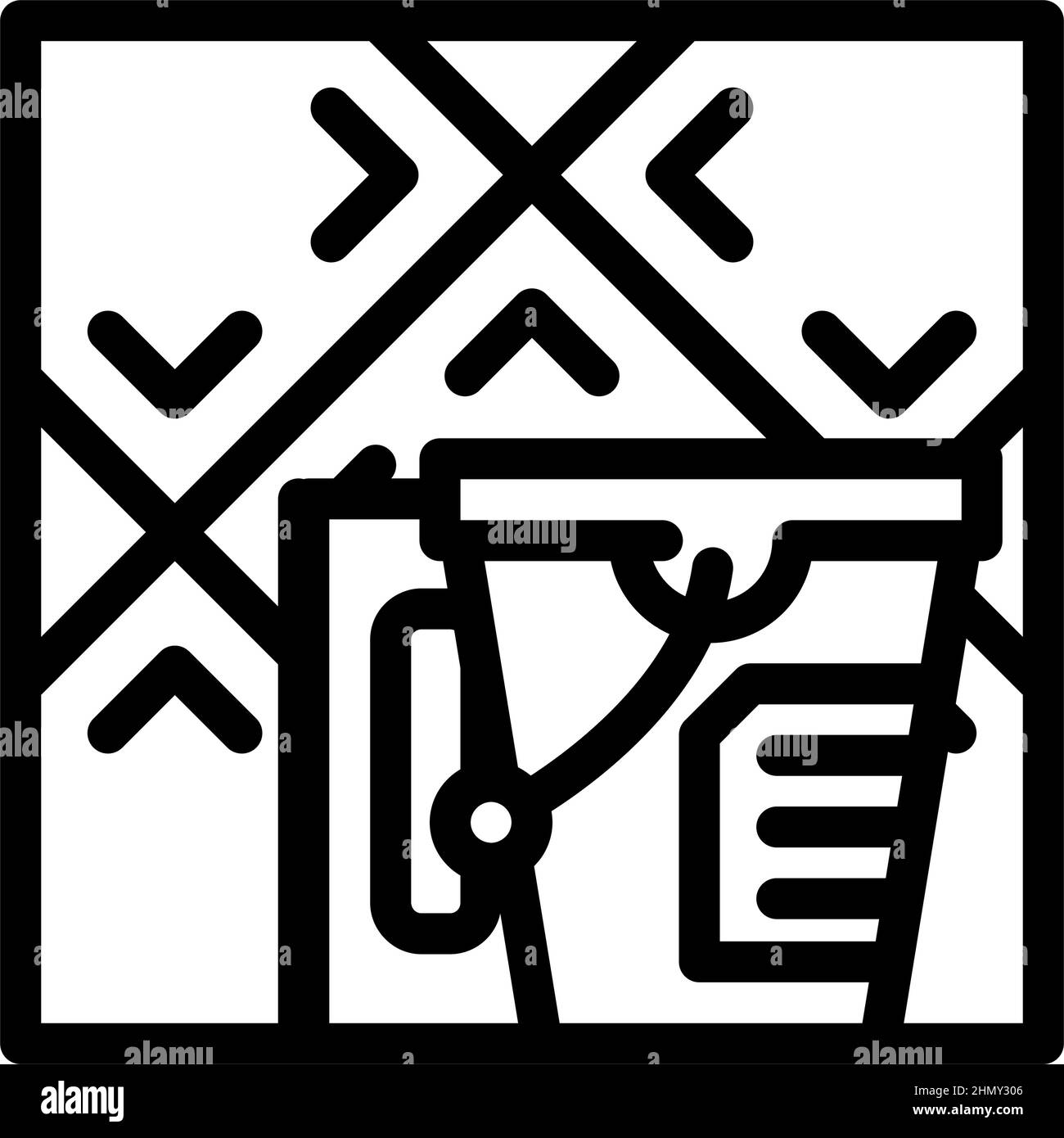 tile installation supplies line icon vector illustration Stock Vector ...