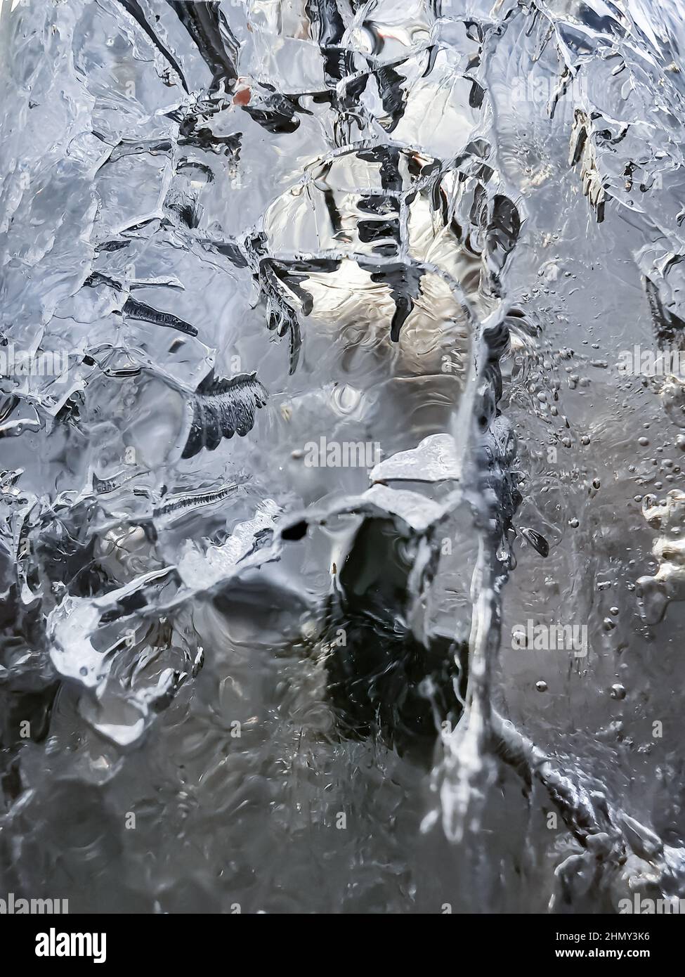 Closeup of broken ice texture Stock Photo - Alamy