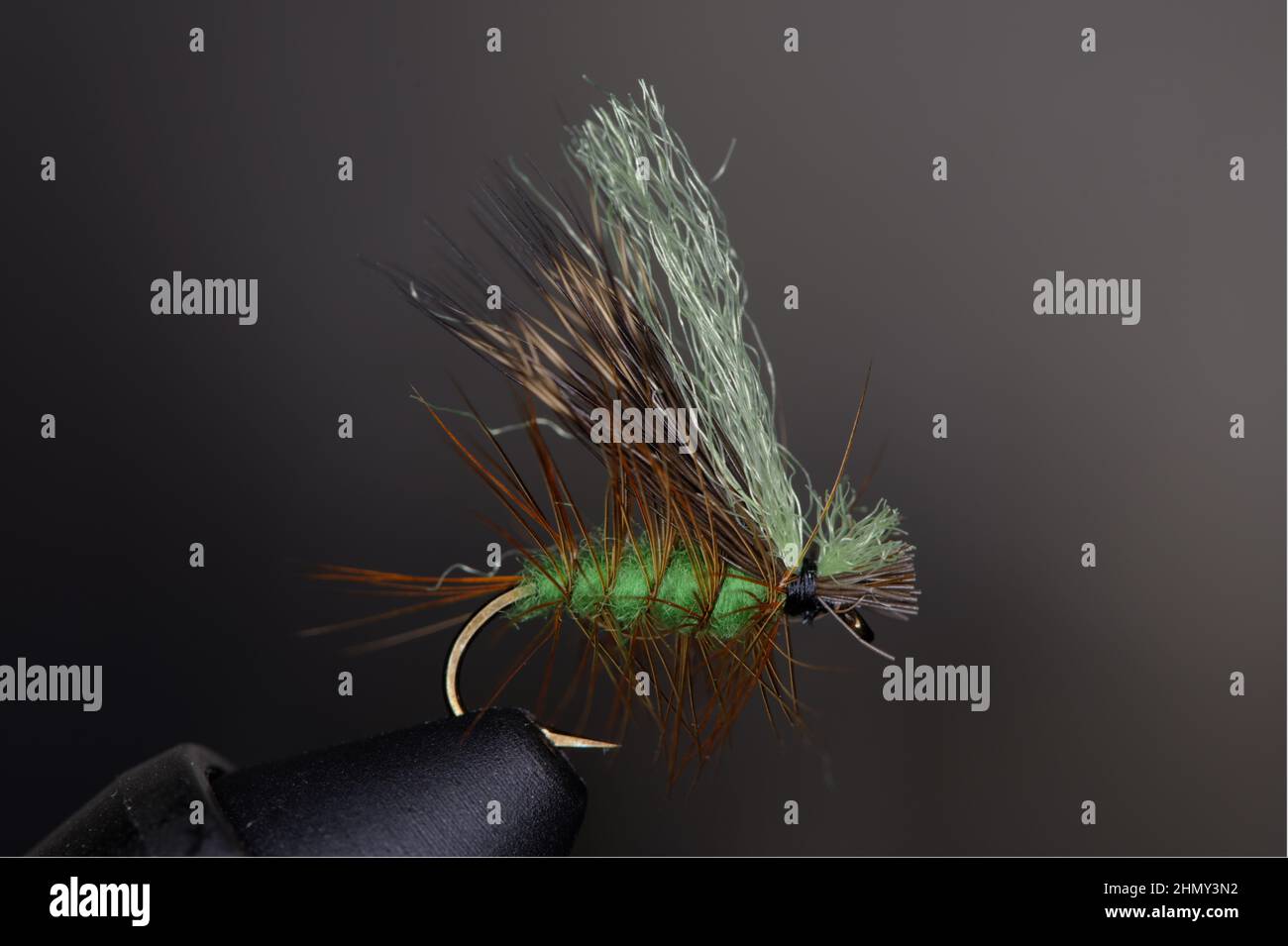 Imitation fly fish or aquatic insect on hook hi-res stock photography ...