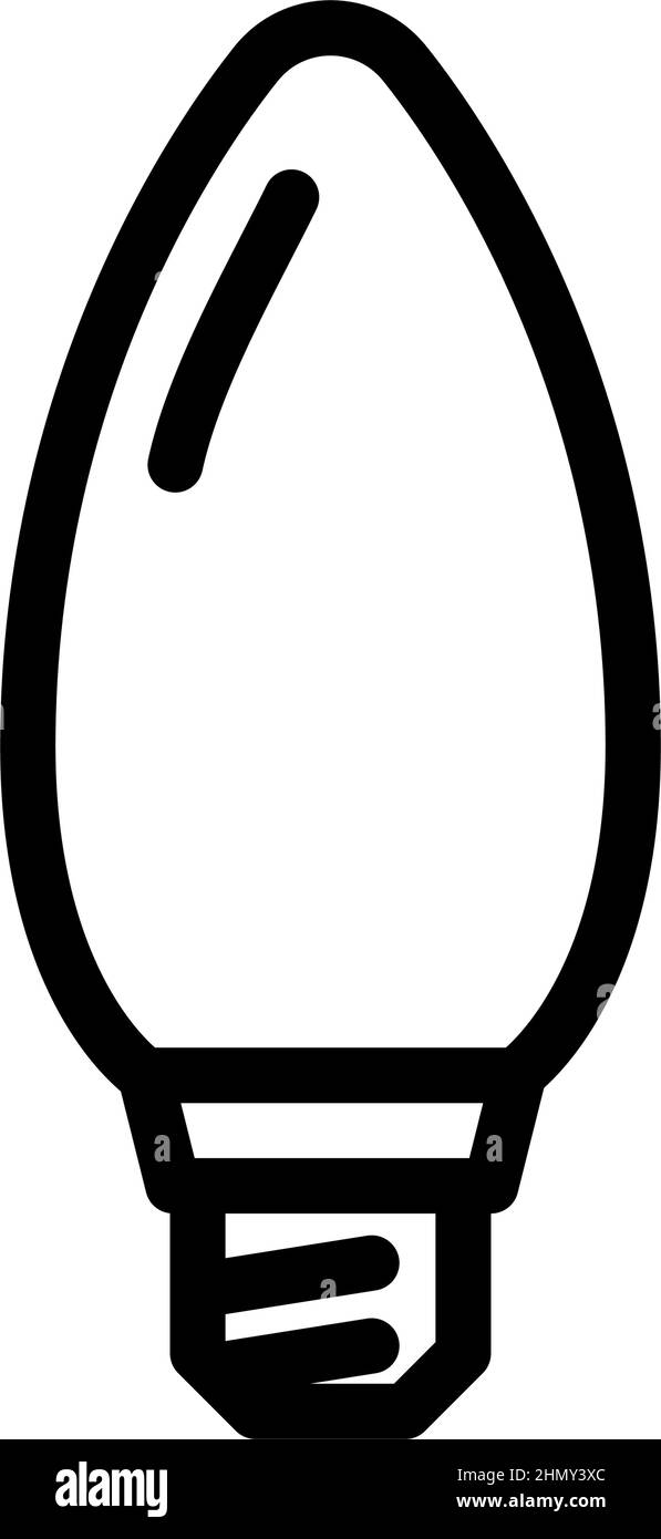 minimal light bulb line icon vector illustration Stock Vector Image ...