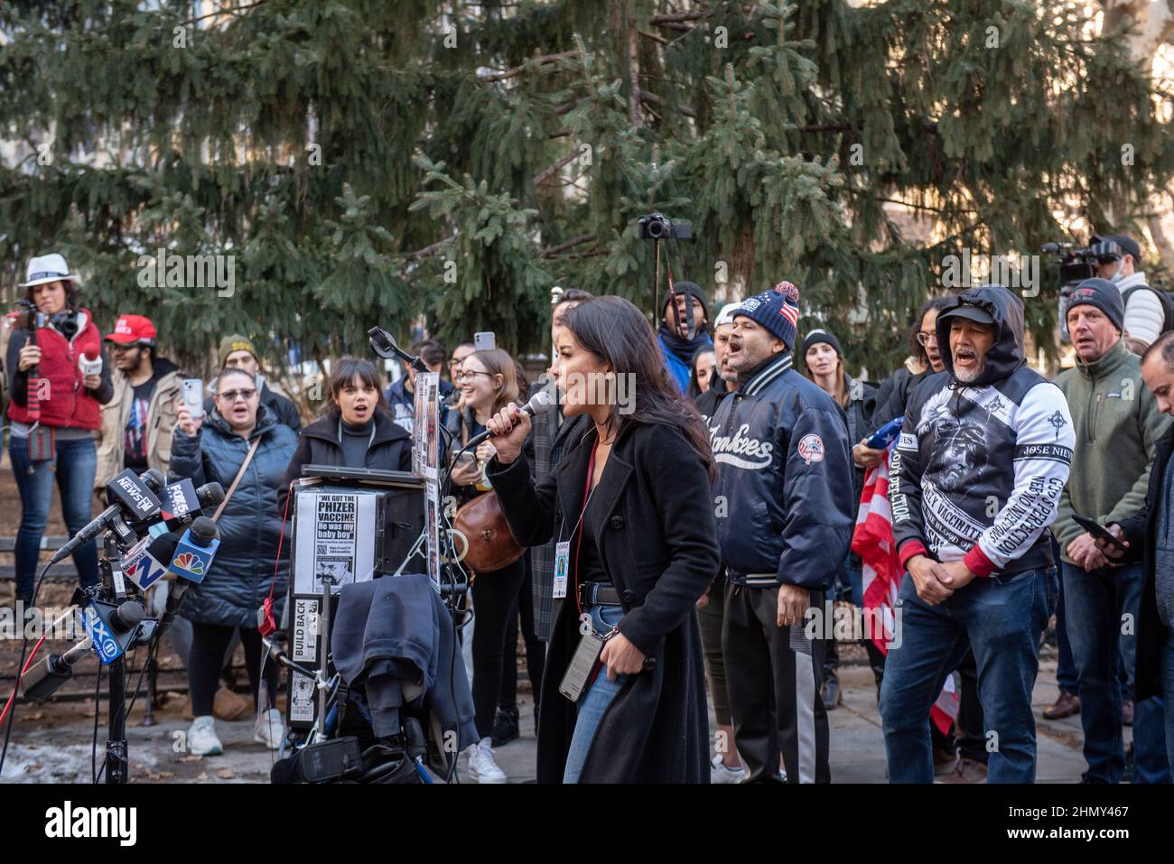 New York, NY, USA - February 11, 2022: Political activist and media ...