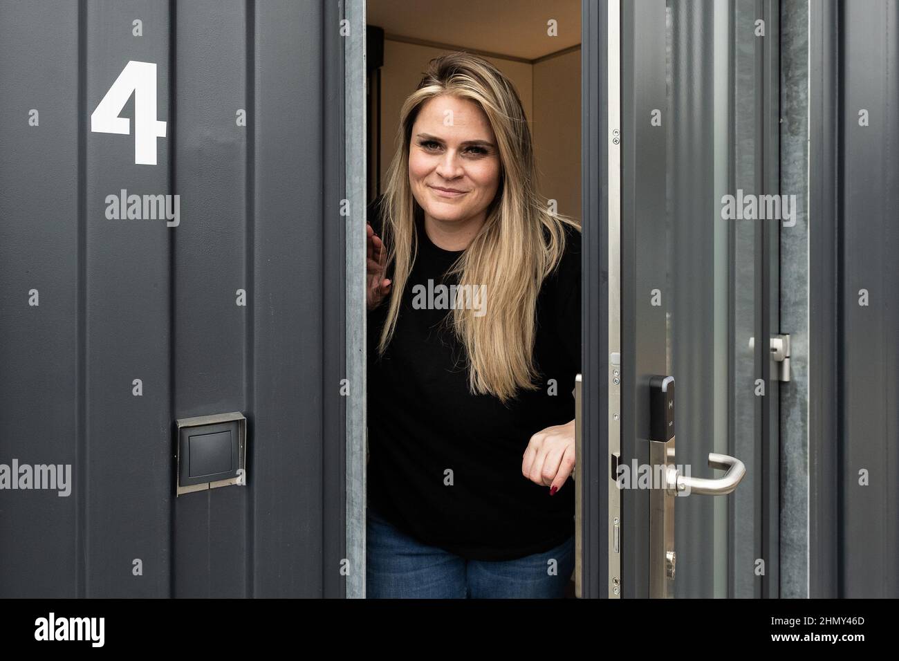 Staufenberg, Germany. 09th Feb, 2022. Christina Scheib, ambassador for ...