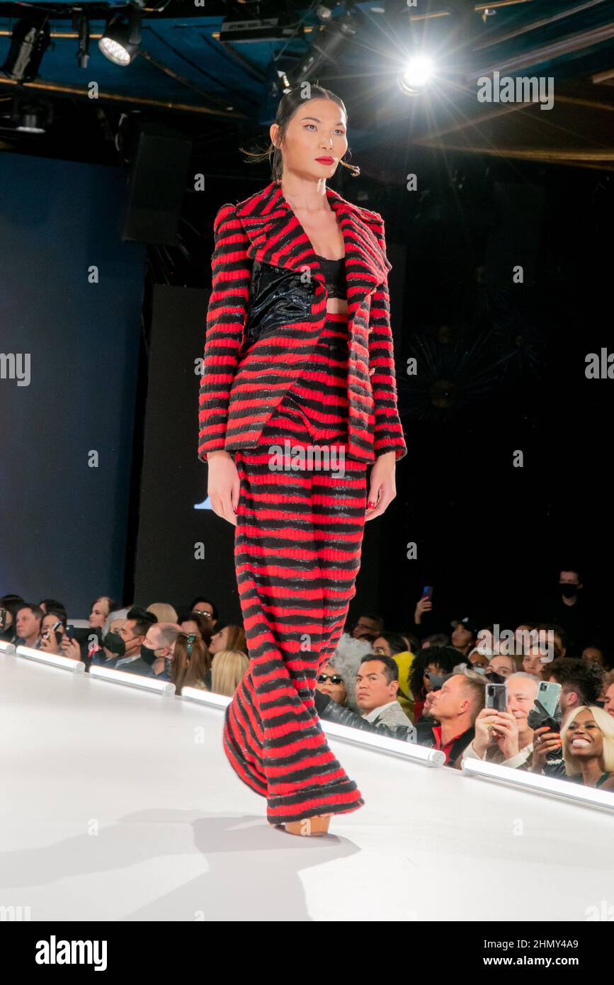 Models walk the Malan Breton FANToMe AW22 Runway Show NYFW x Runway 7 ...