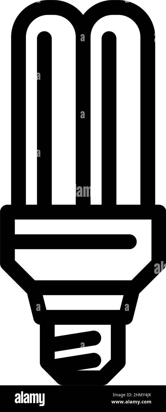 energy save light bulb line icon vector illustration Stock Vector Image ...