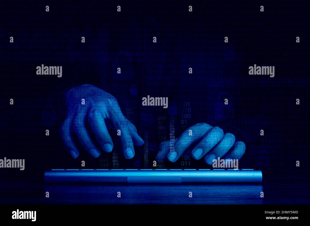 Hacker criminal dark web code malware hi-res stock photography and ...