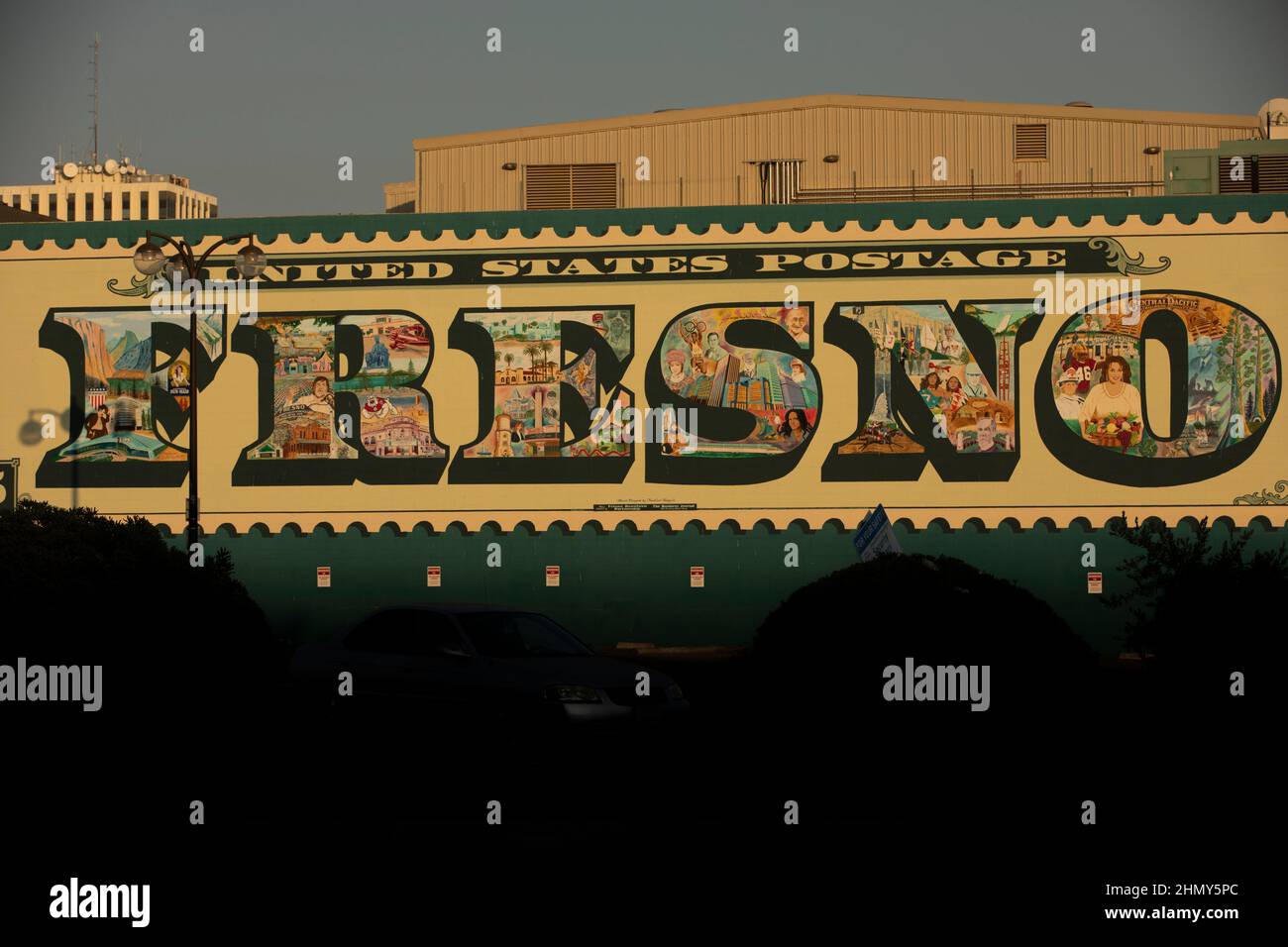 Fresno, California, USA - July 15, 2021: Late afternoon light ...
