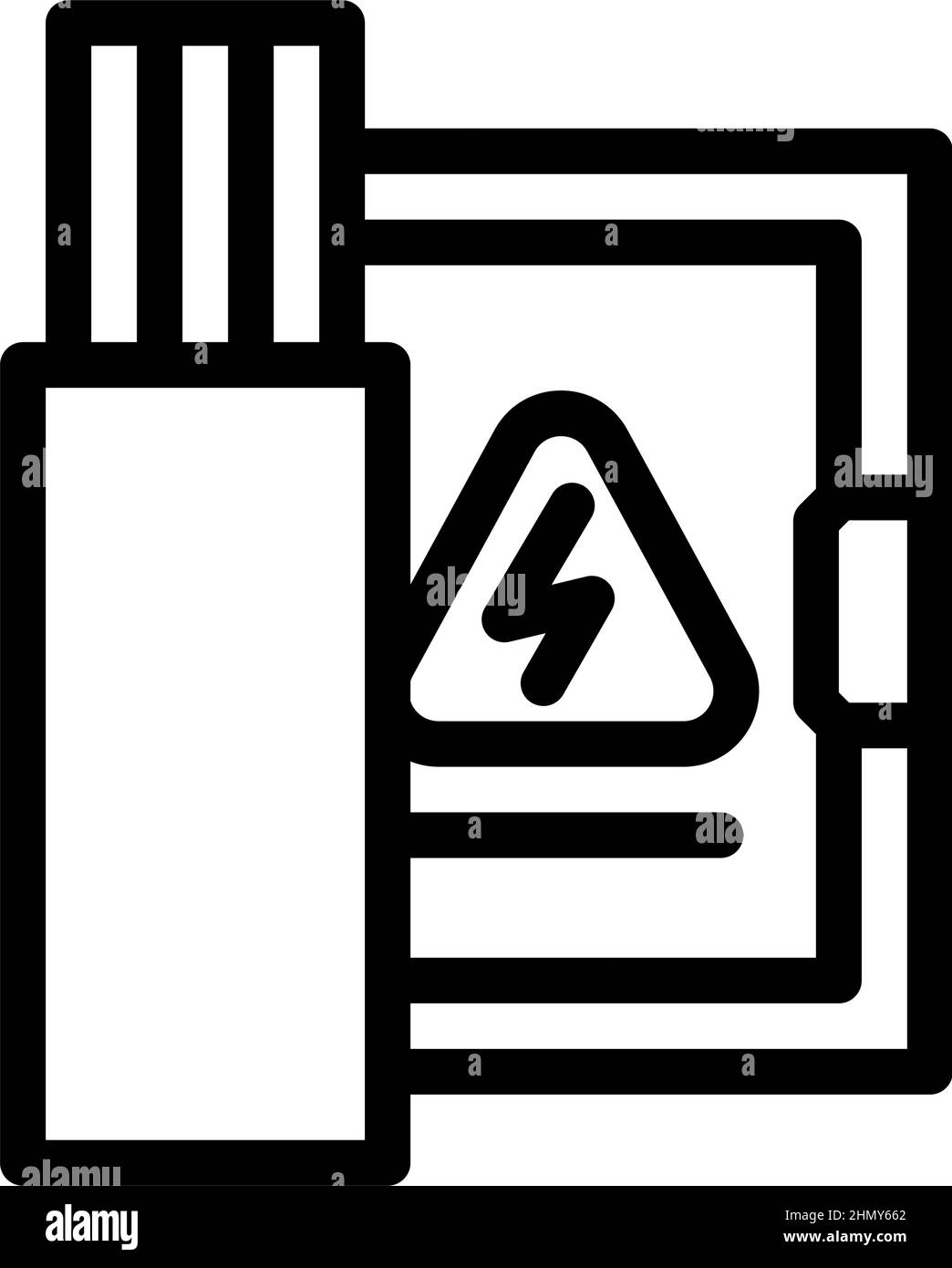 Electric panel cables electrical Black and White Stock Photos & Images ...