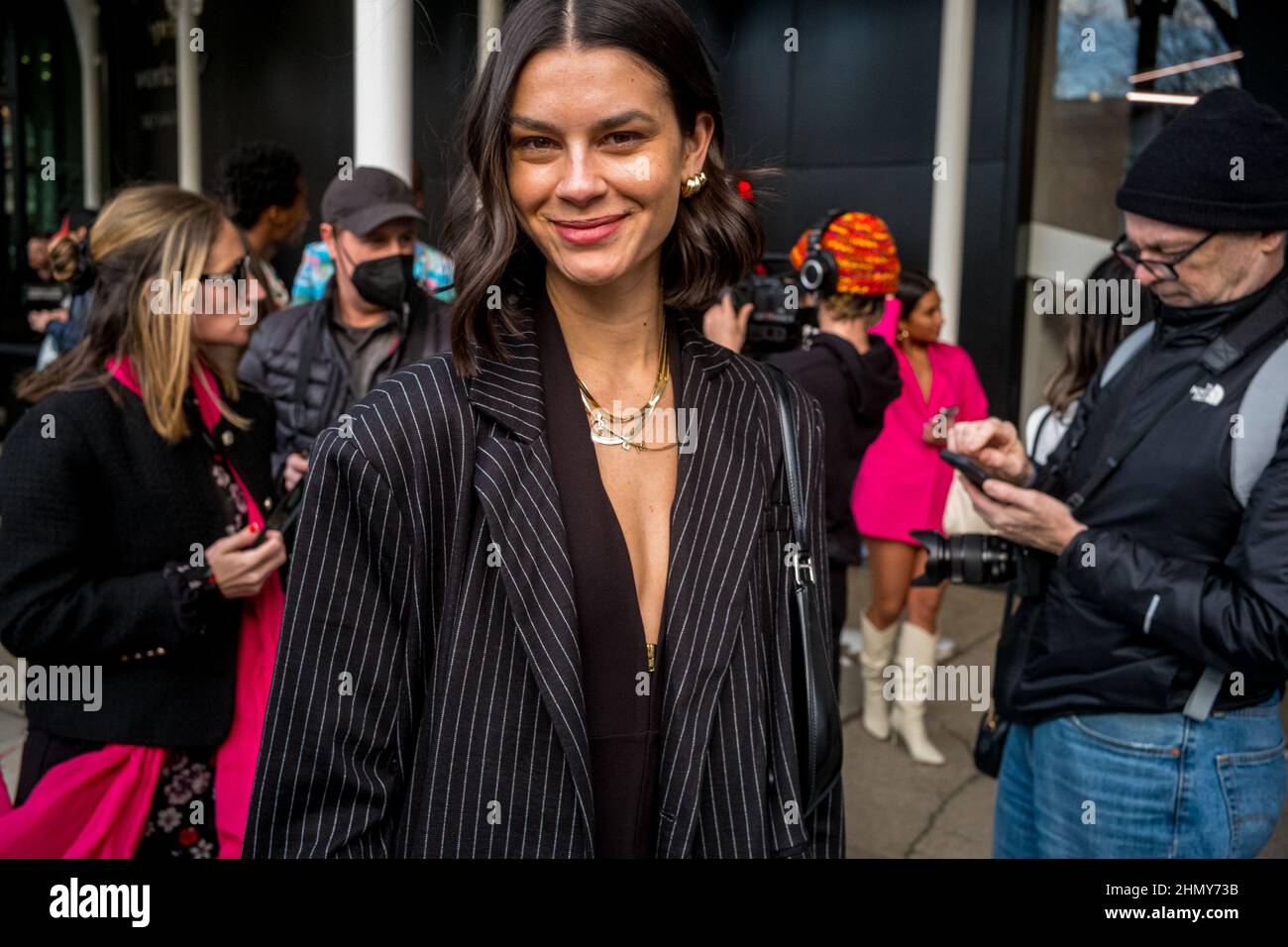 New York, New York, USA. 12th Feb, 2022. ONE model GRACE MCGOVERN, 27 ...