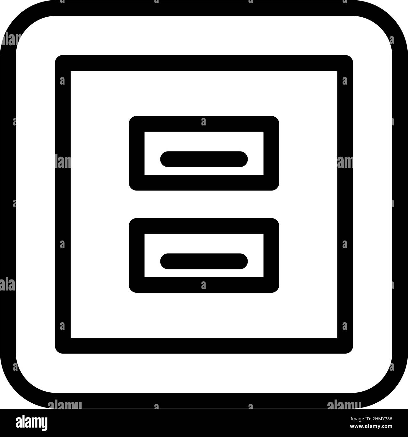 Usb Socket Line Icon Vector Illustration Stock Vector Image And Art Alamy