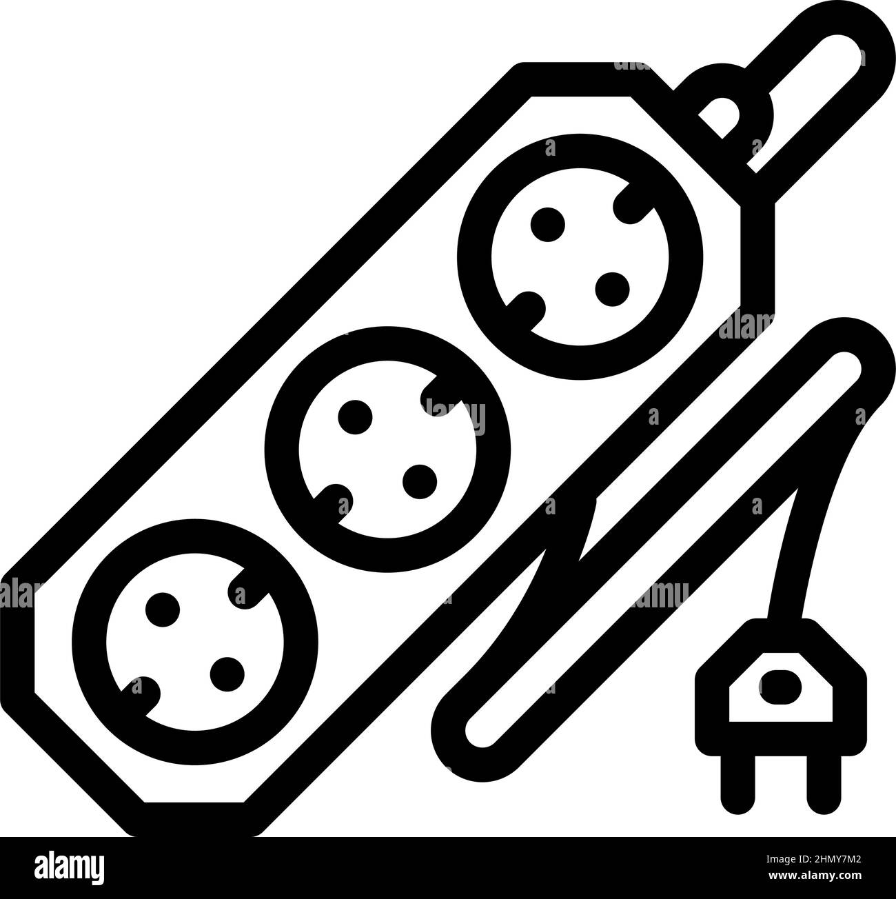 cord socket line icon vector illustration Stock Vector Image & Art - Alamy