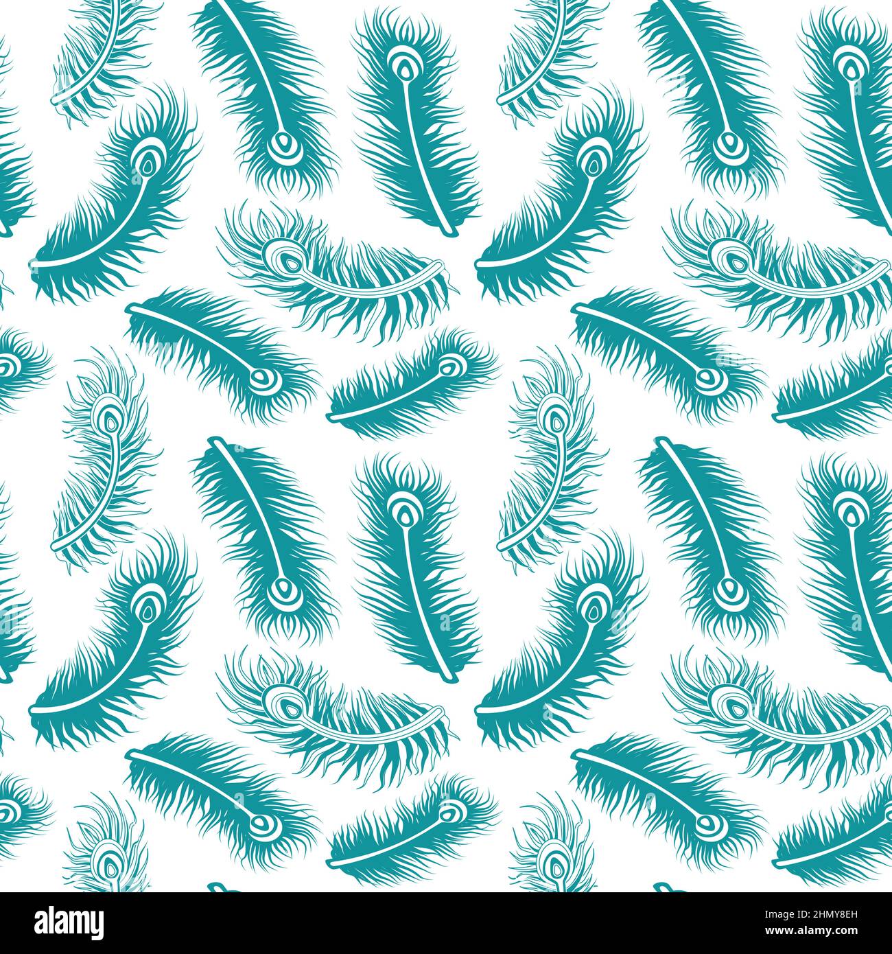 Seamless pattern feathers falling hi-res stock photography and images ...