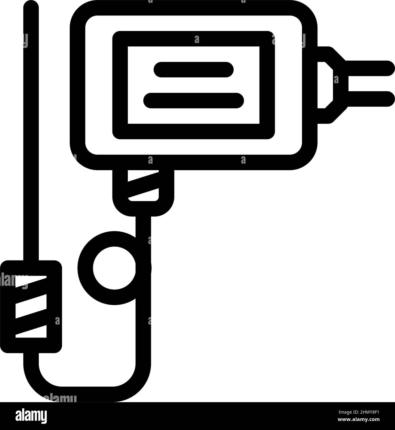 liquid flow switch line icon vector illustration Stock Vector Image ...