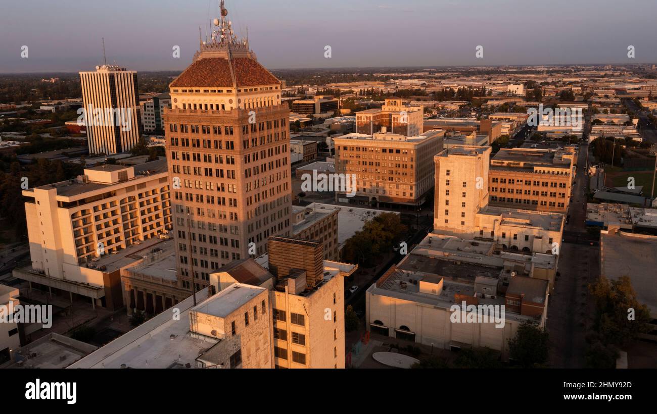 Downtown fresno aerial hi-res stock photography and images - Alamy