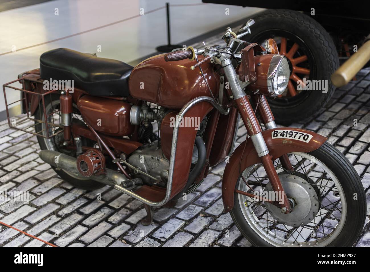 Classic italian Ducati sports motorbike Stock Photo - Alamy