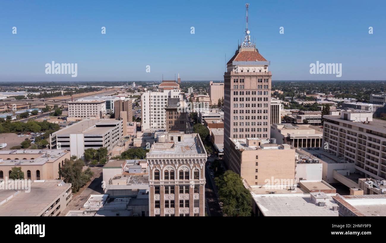 Downtown fresno aerial hi-res stock photography and images - Alamy