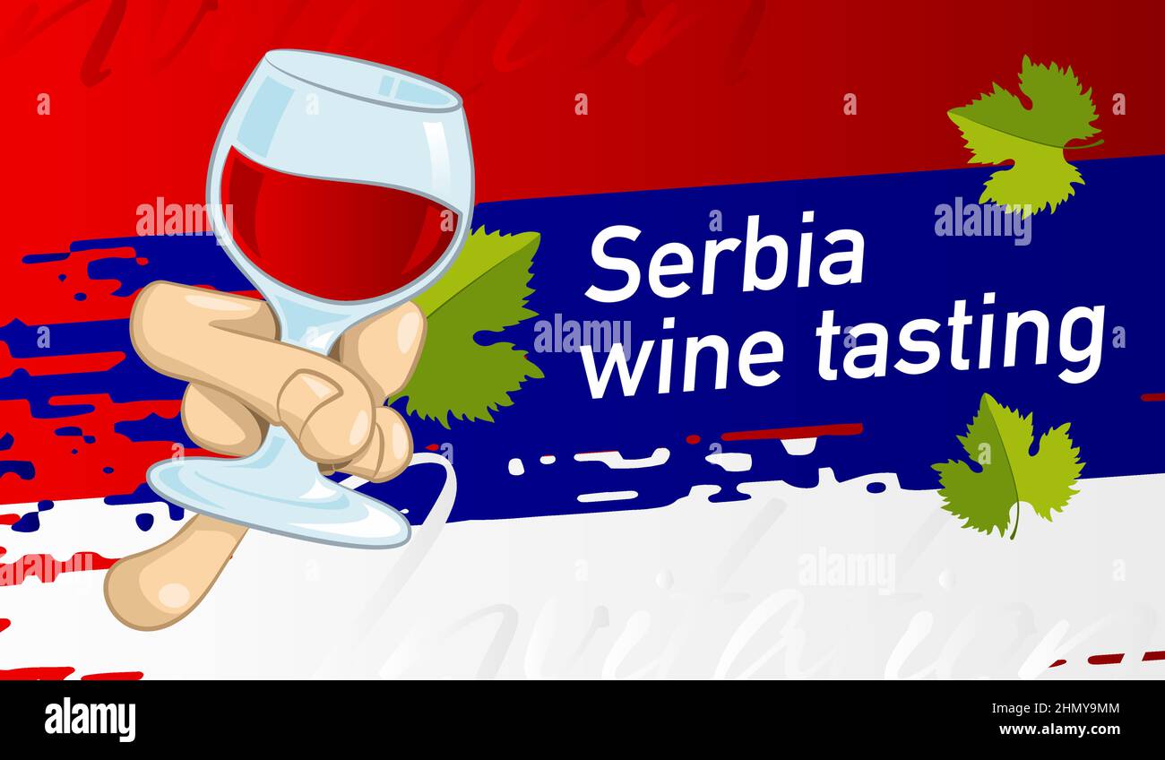 Invitation design for tasting Serbian wine Stock Vector Image & Art - Alamy