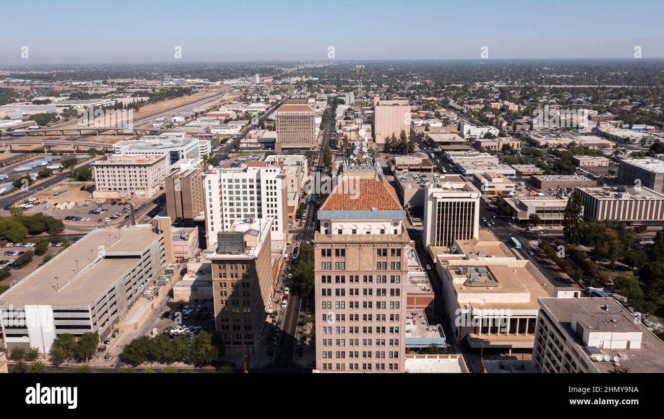 Downtown fresno aerial hi-res stock photography and images - Alamy