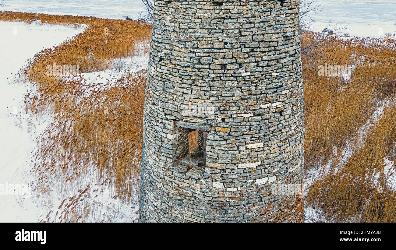 Nothing but a ruin remains of this old landmark Stock Photo - Alamy