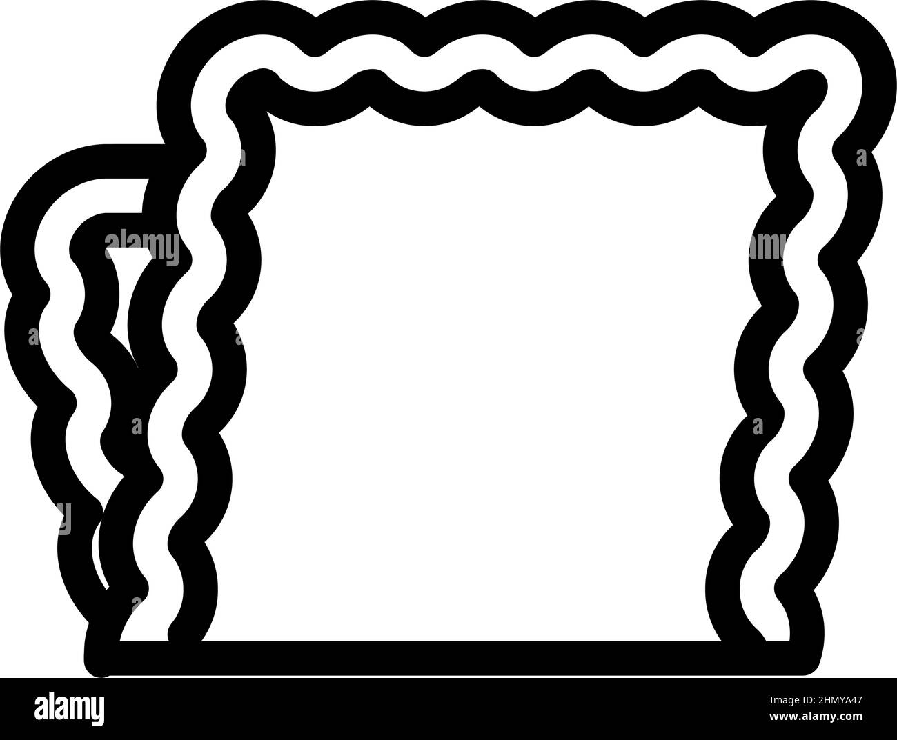 napkin tissue line icon vector illustration Stock Vector Image & Art ...