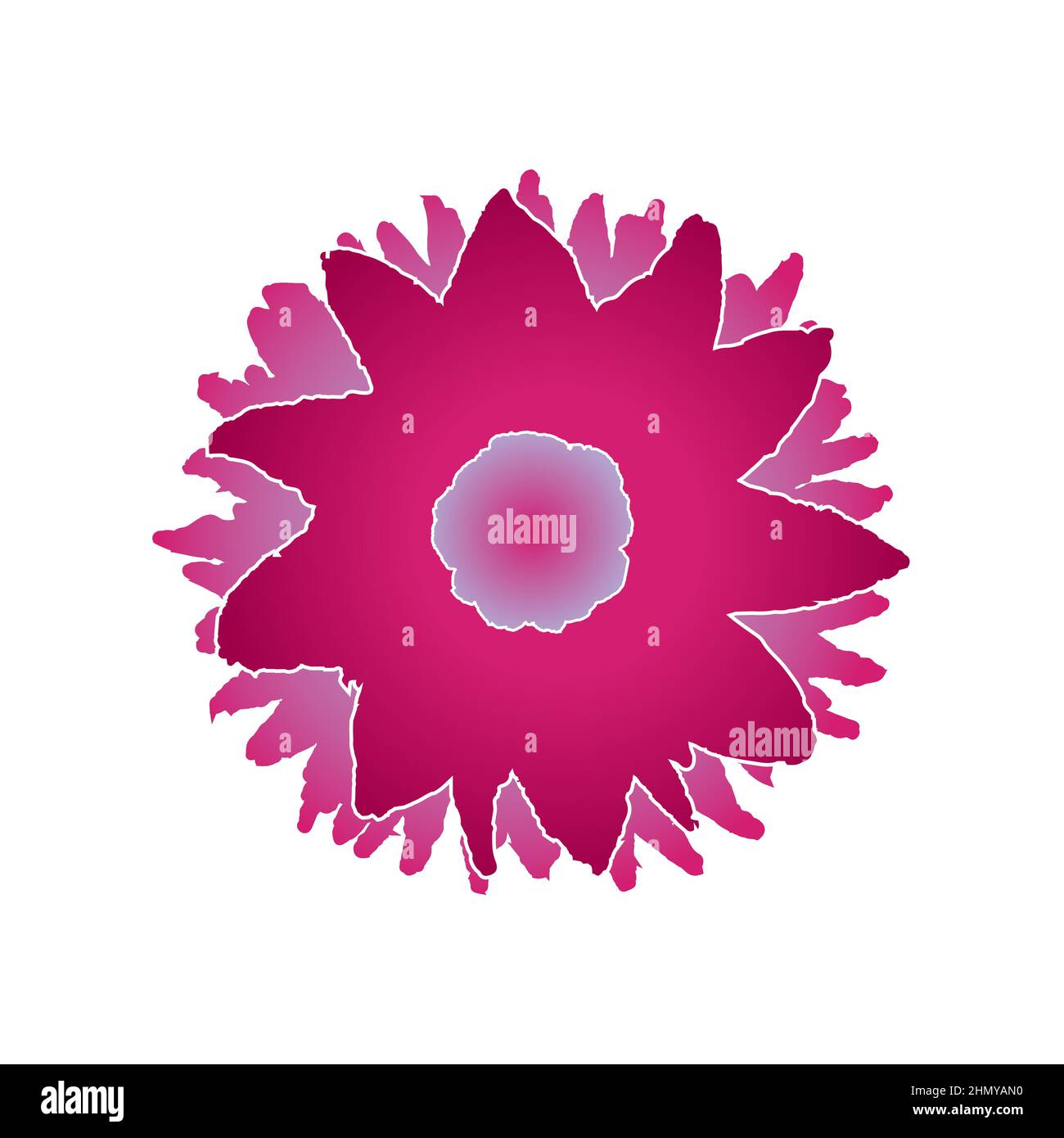 Isolated vector flower Stock Vector Image & Art - Alamy