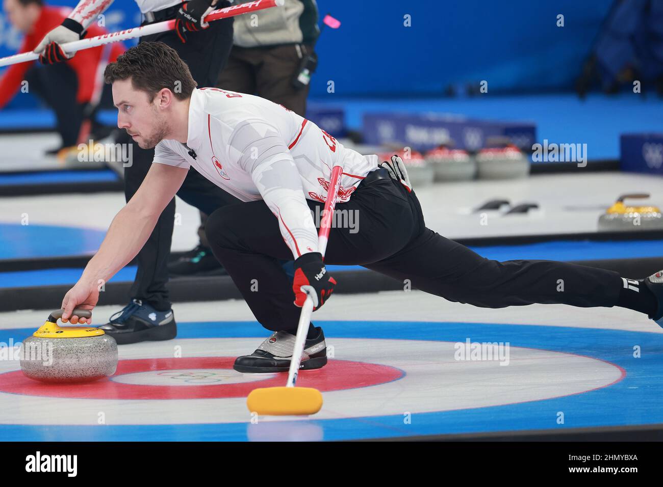Beijing, China. 13th Feb, 2022. Brett Gallant of Canada competes during ...