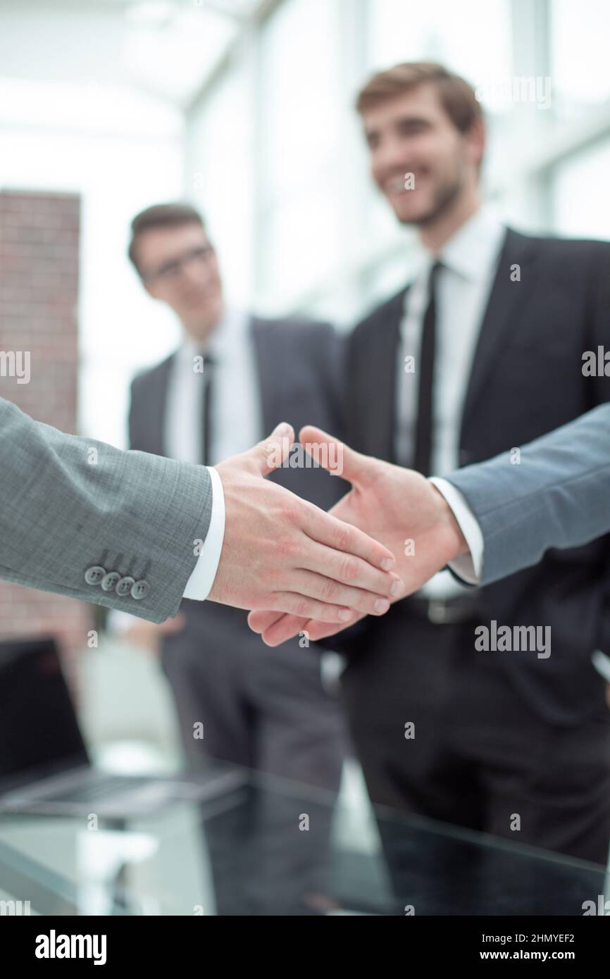 close up. handshake of reliable business partners Stock Photo - Alamy