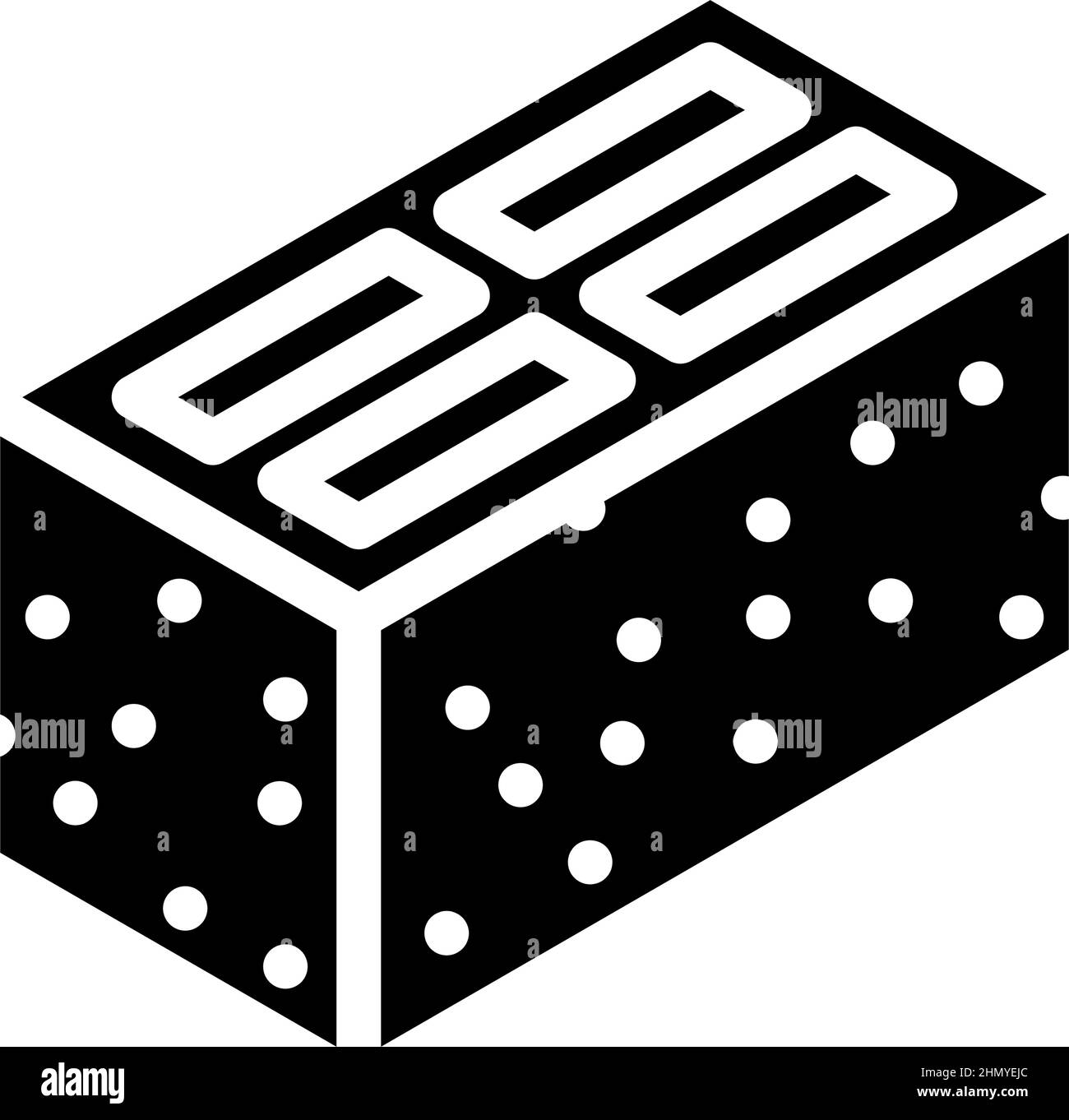 cement block glyph icon vector illustration Stock Vector Image & Art ...